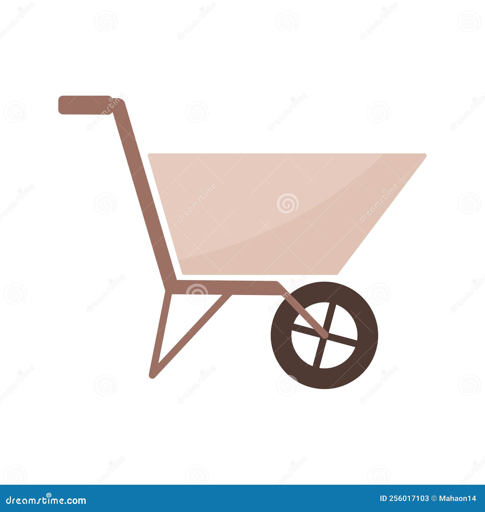 Vector Illustration of Wheelbarrow Stock Vector - Illustration of sign ...