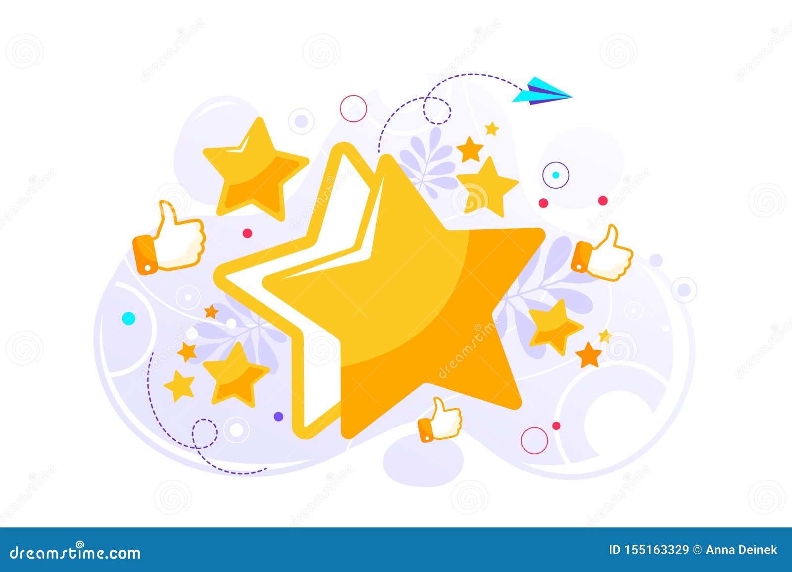 Price 5 stars stock vector. Illustration of people, favorite - 155163329