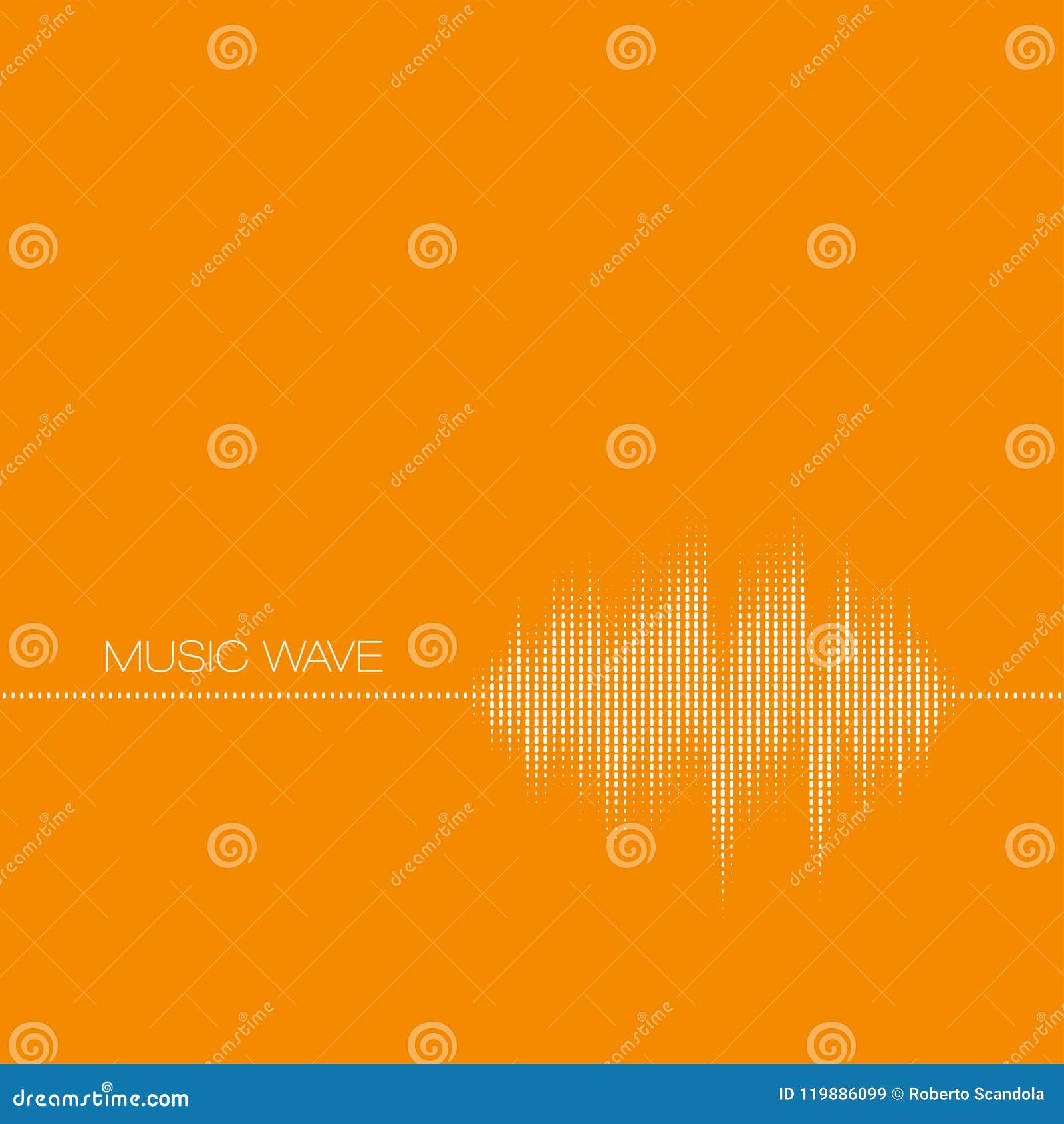 Orange Equalizer Sound Wave Stock Vector - Illustration of graphic ...