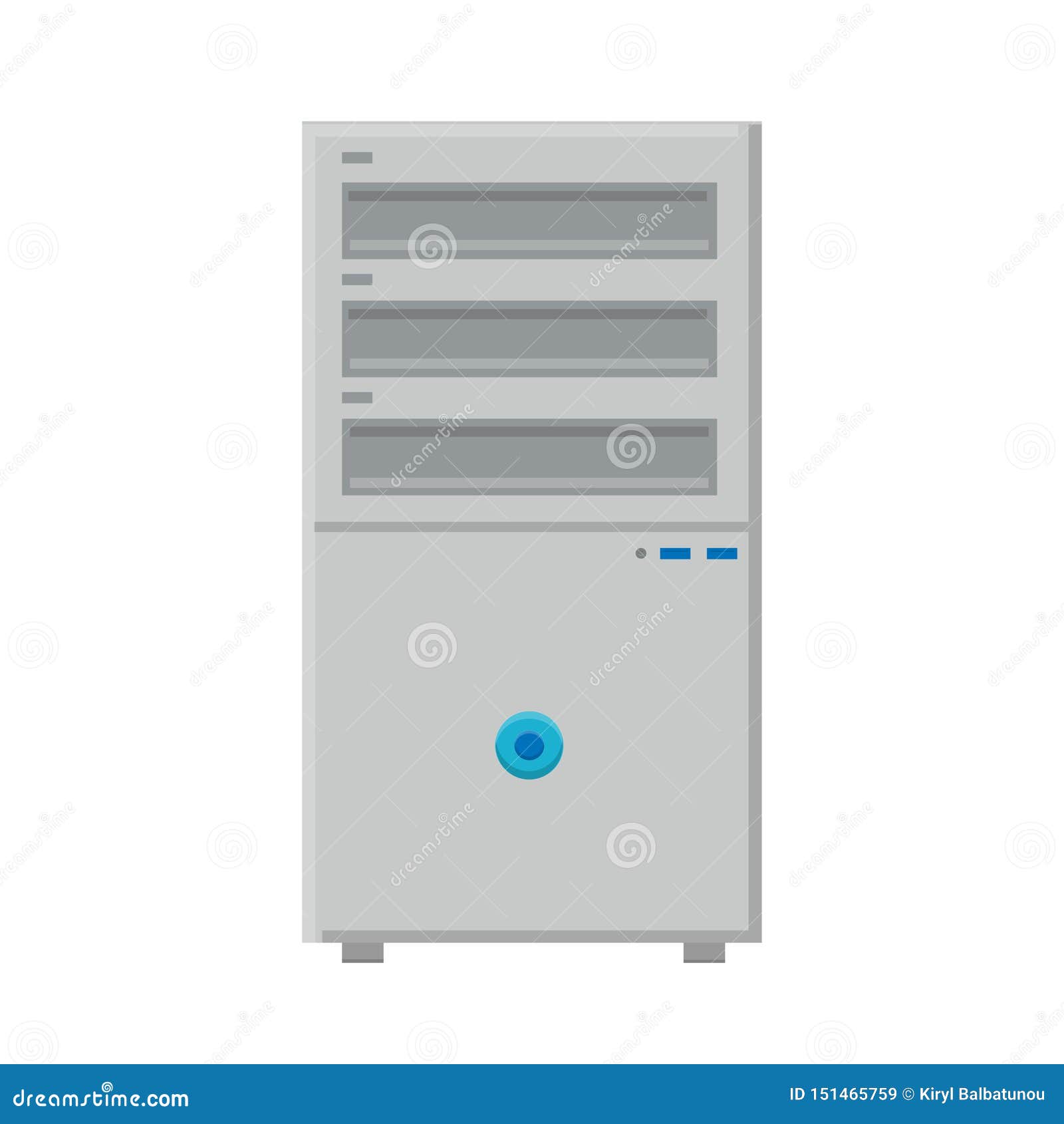 Vector Illustration of White Flat Icon Simple Modern Digital Digital ...