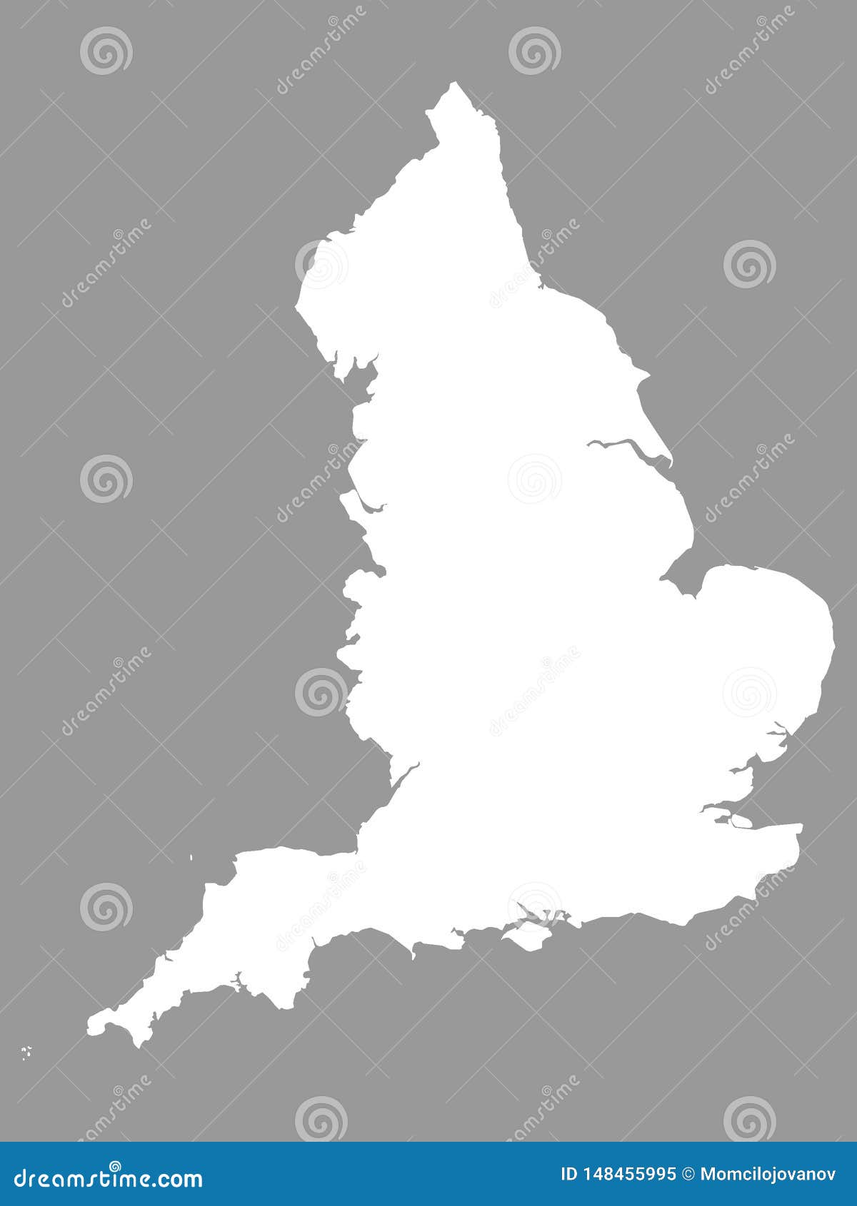 UK Or England Map With Gray Tone On White Background,illustration ...