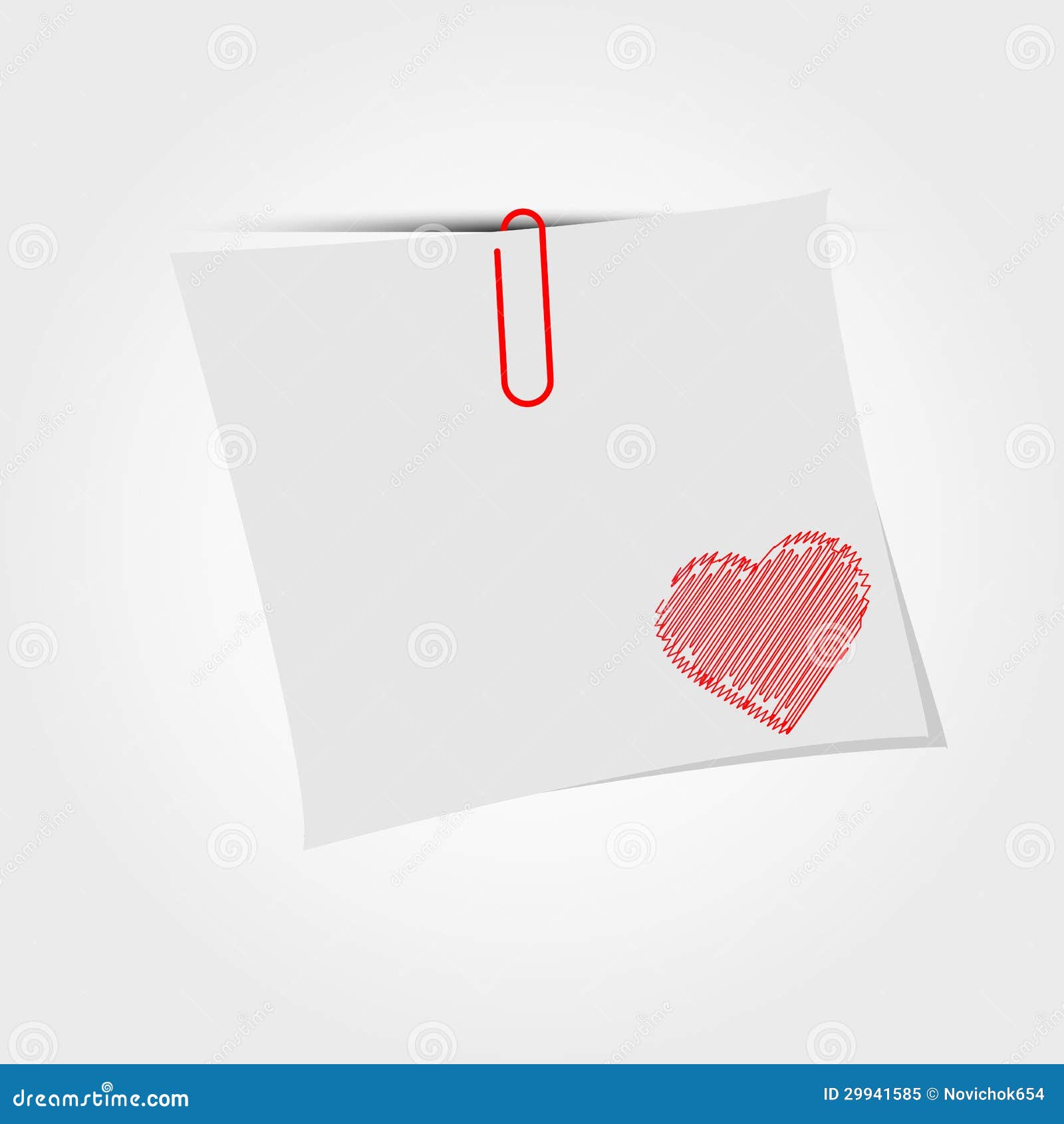 Paperclip Heart Concept Vector Symbol Icon Or Logo | CartoonDealer.com ...