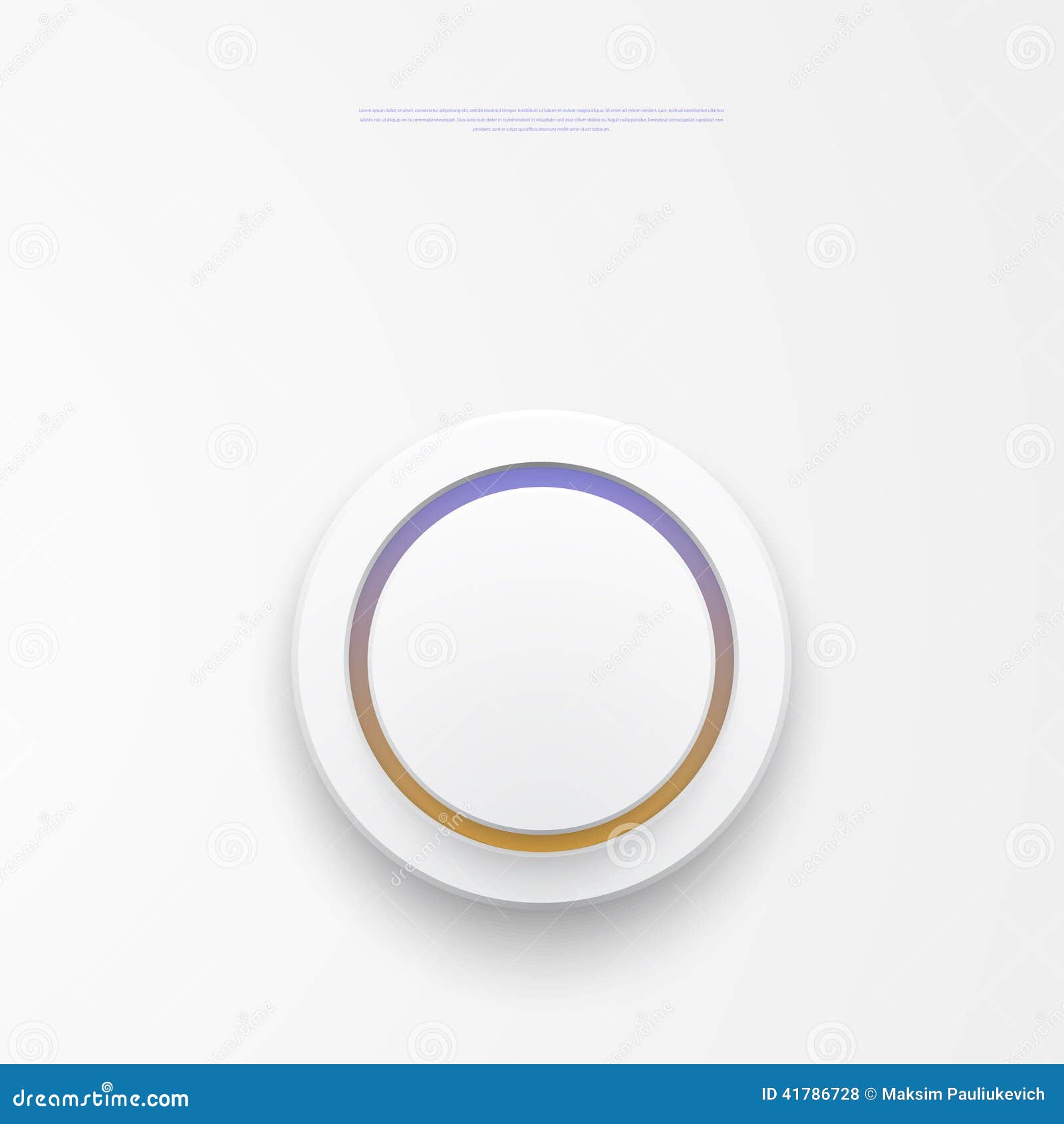 Vector Illustration of White Paper Round Notes. Stock Vector ...