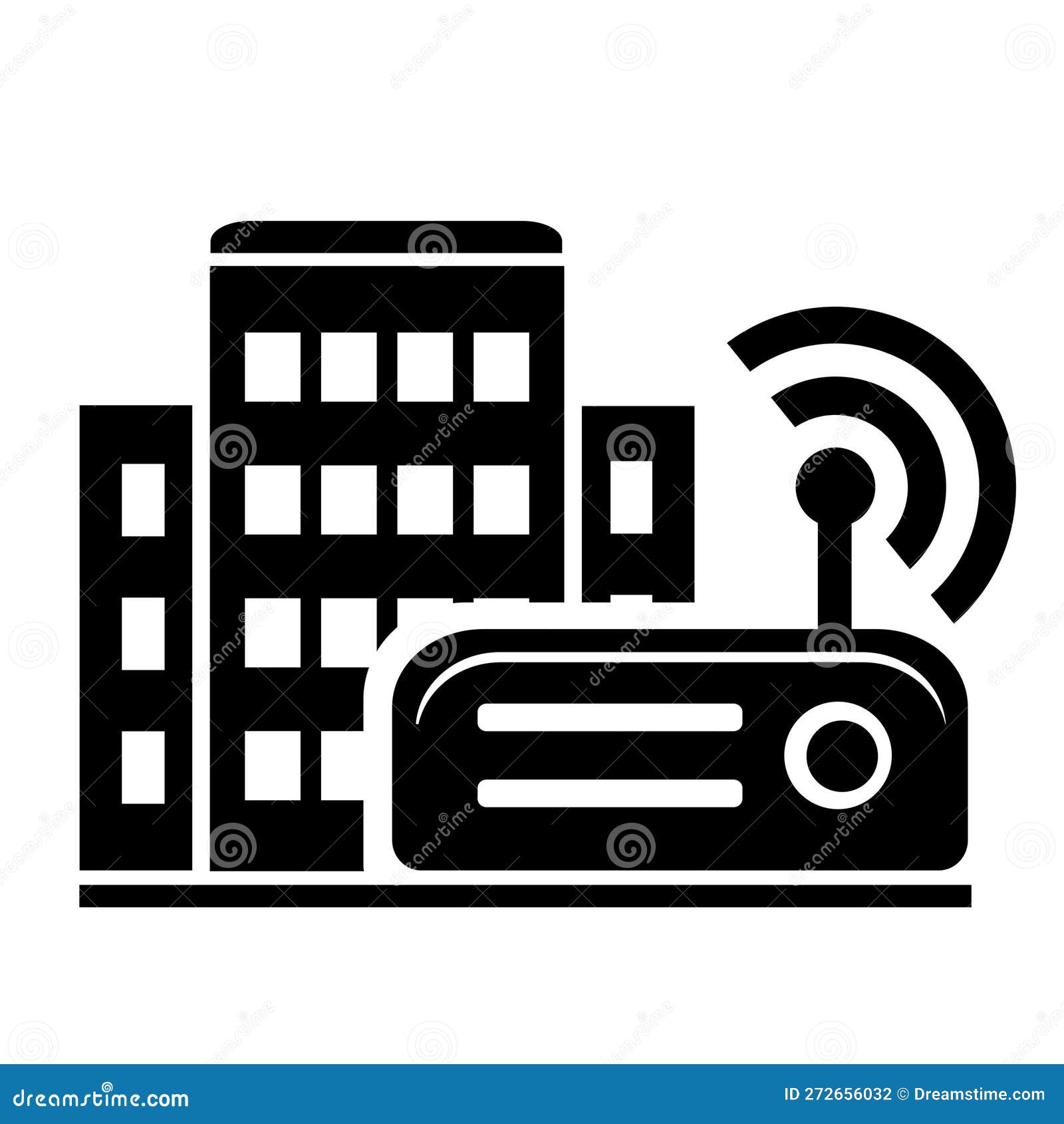 Vector Illustration, Wi-Fi Wave. Isolated Stock Vector - Illustration ...