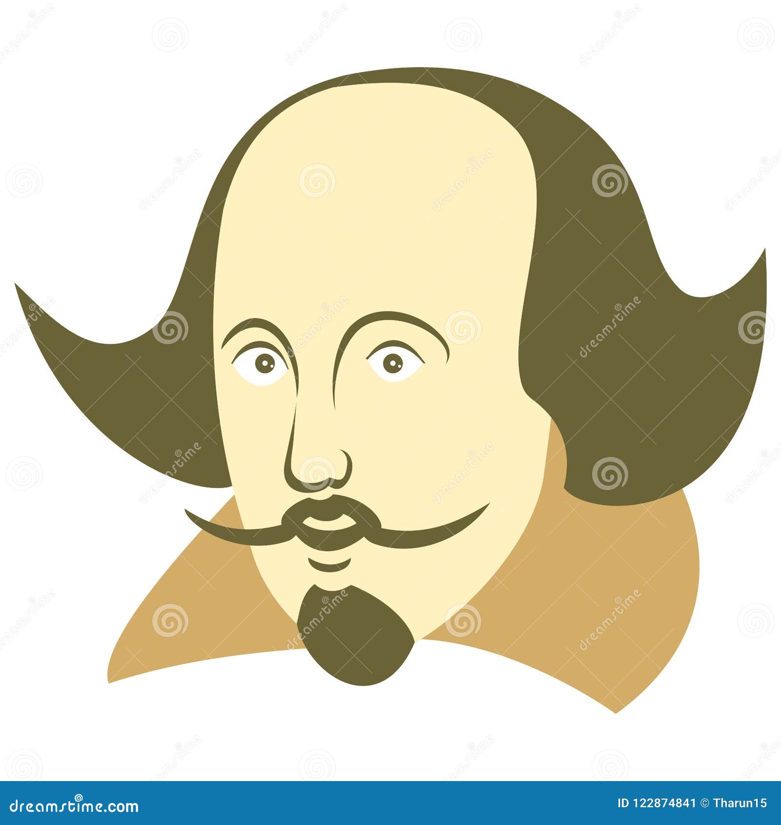 Cartoon Shakespeare Vector Illustration | CartoonDealer.com #56392732