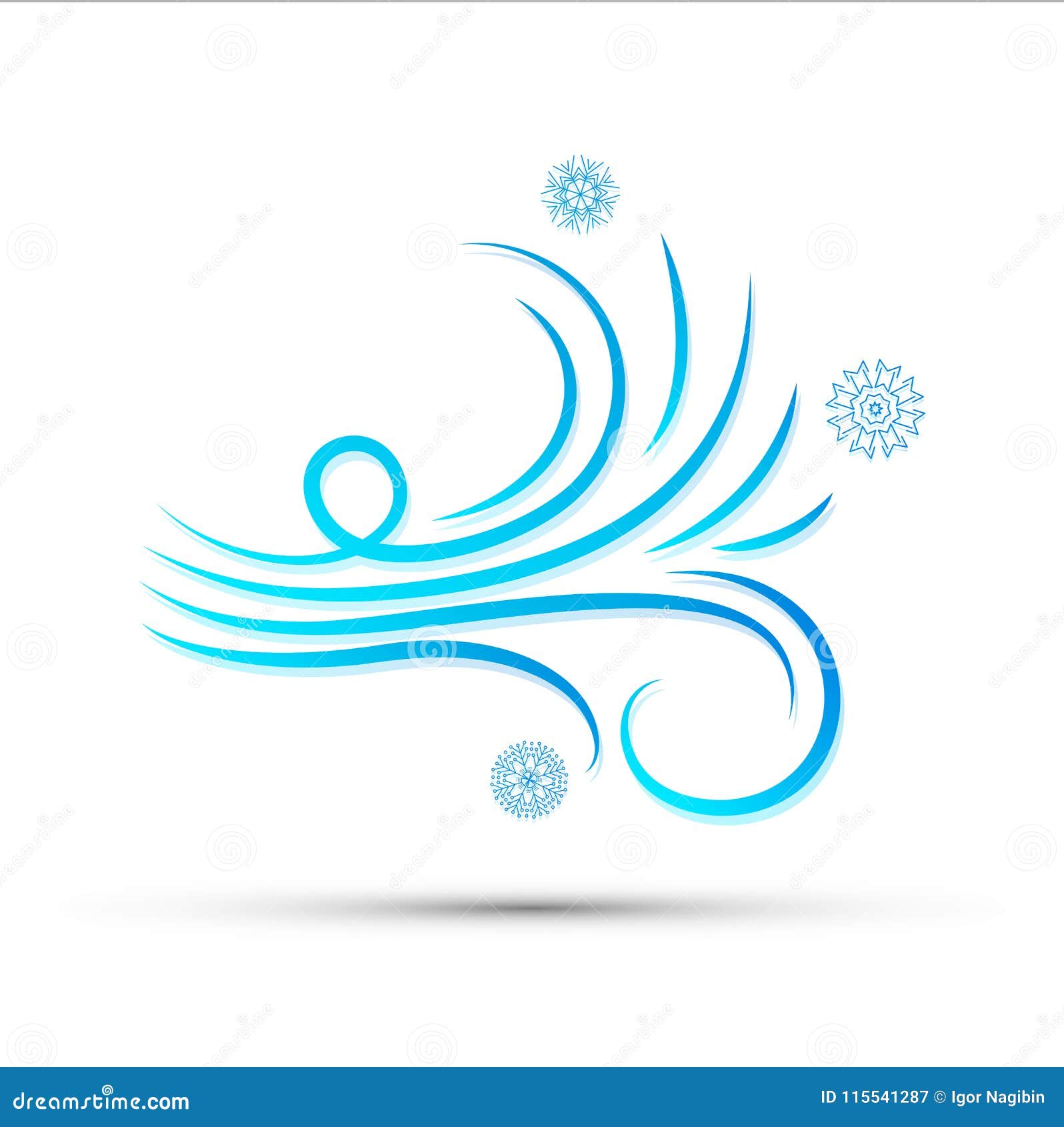 Wind icon stock illustration. Illustration of blow, rain - 115541287