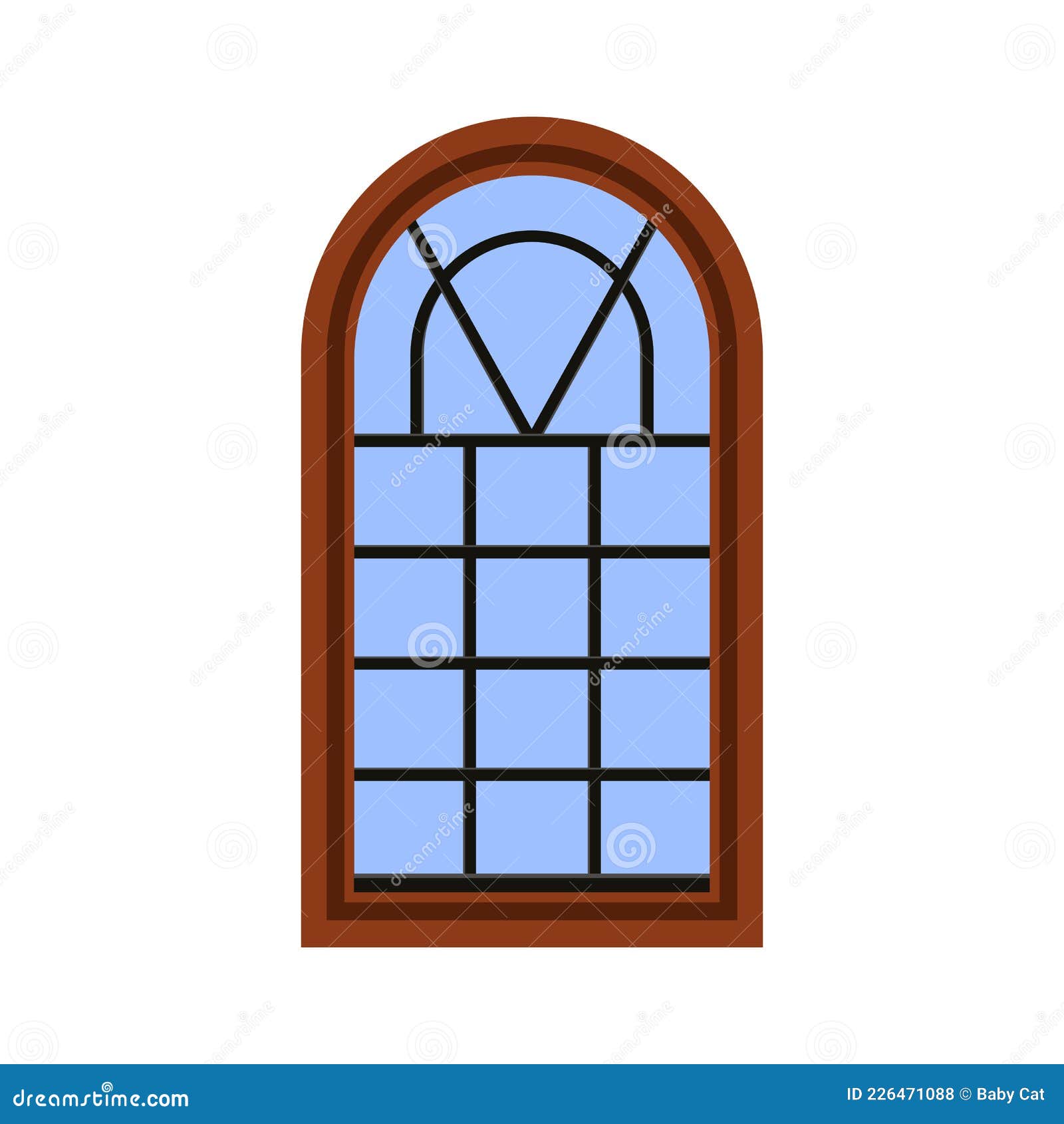 Vector of a window stock vector. Illustration of font - 226471088