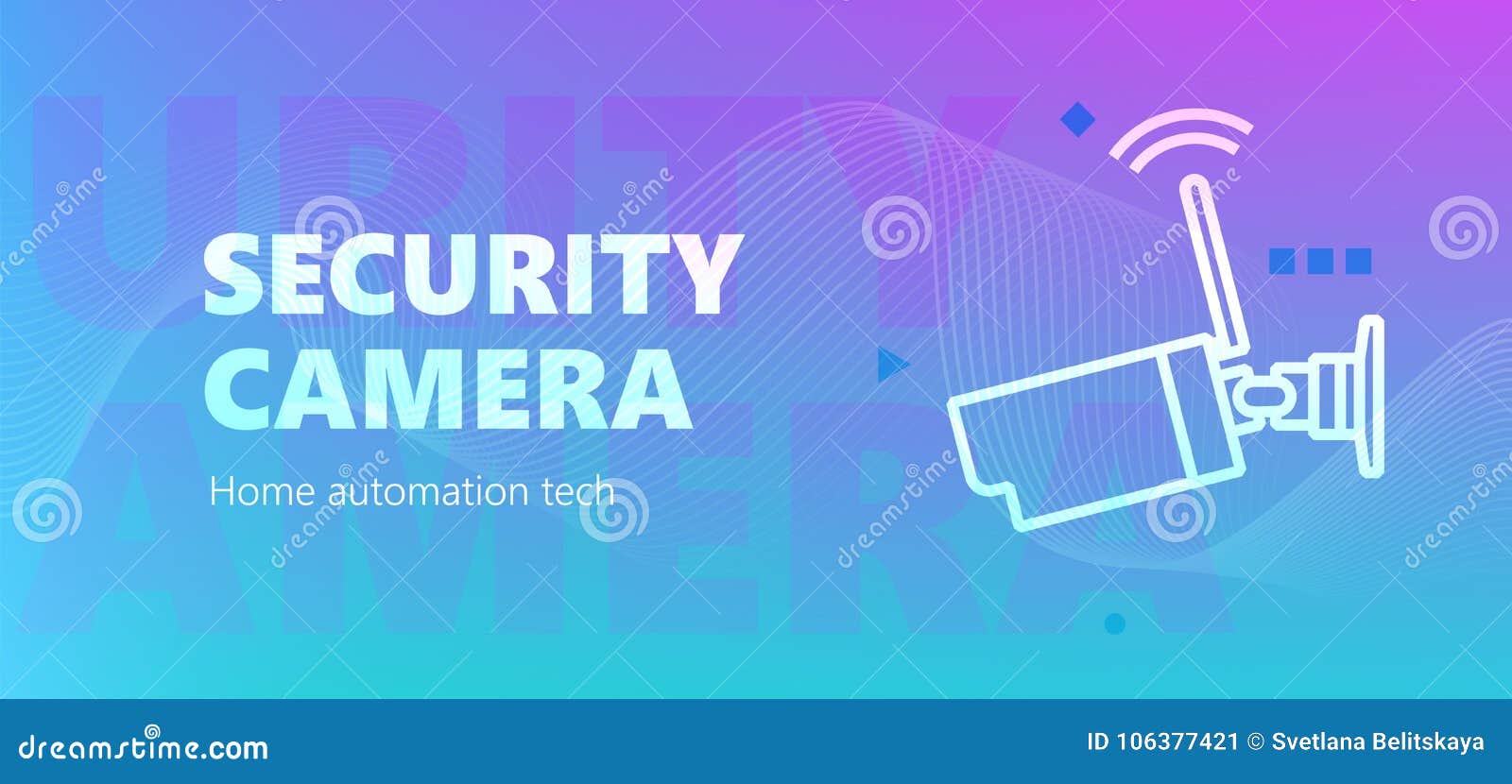 Security camera emblem stock vector. Illustration of marketing - 106377421