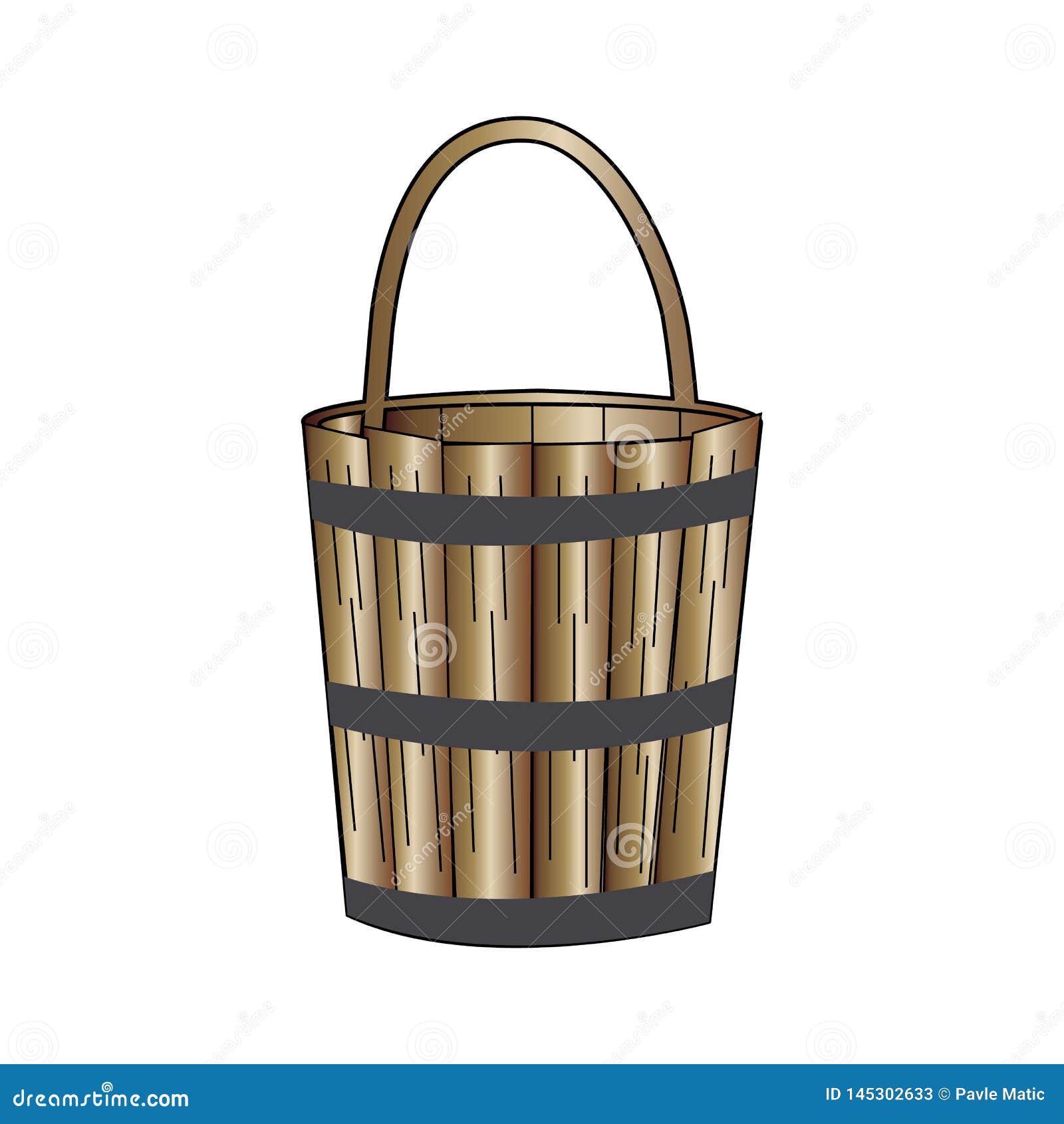 Vector Illustration of a Wooden Bucket Stock Vector - Illustration of ... Vector Illustration of a Wooden Bucket Stock Vector - Illustration of ...