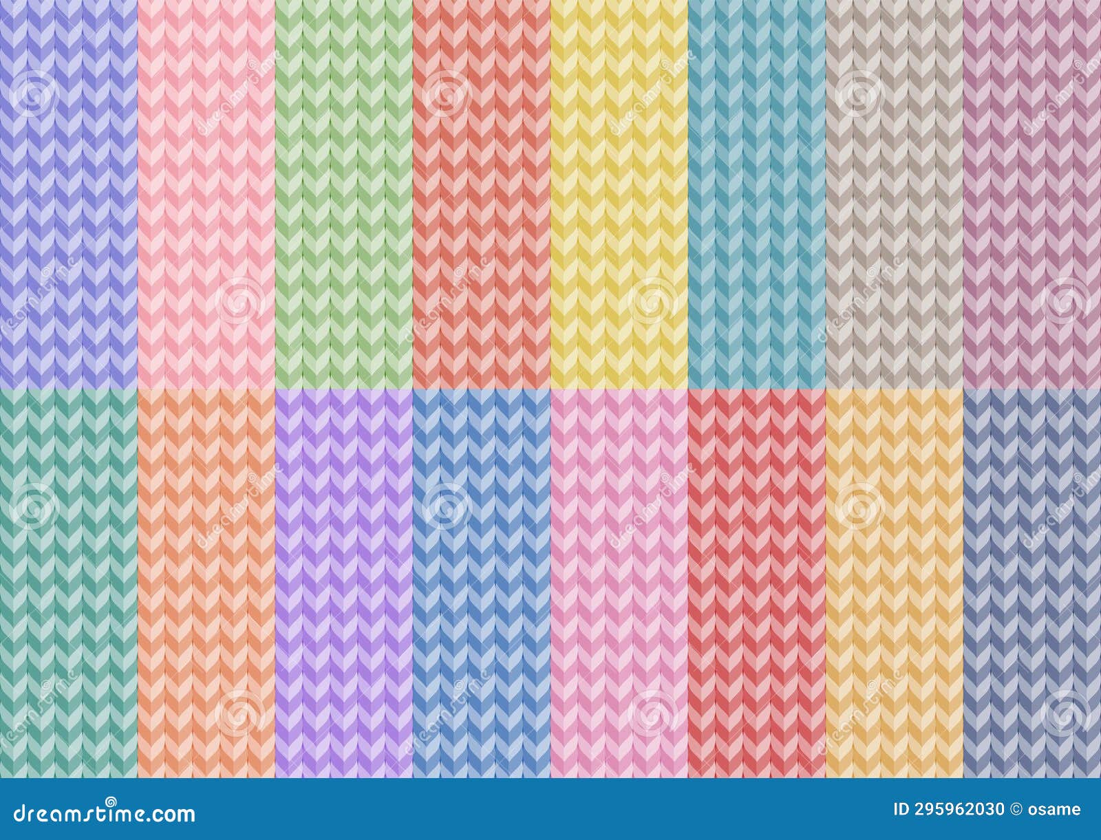 Vector Illustration Woolen Yarn Pattern. Seamless Background Pattern ...