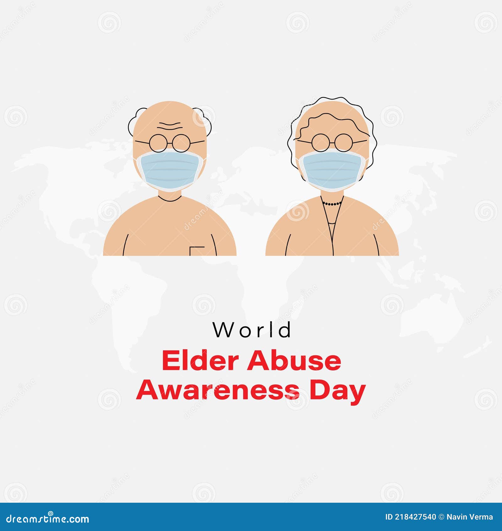 World Elder Abuse Day Banner, Poster For Awareness Of Elderly Social ...