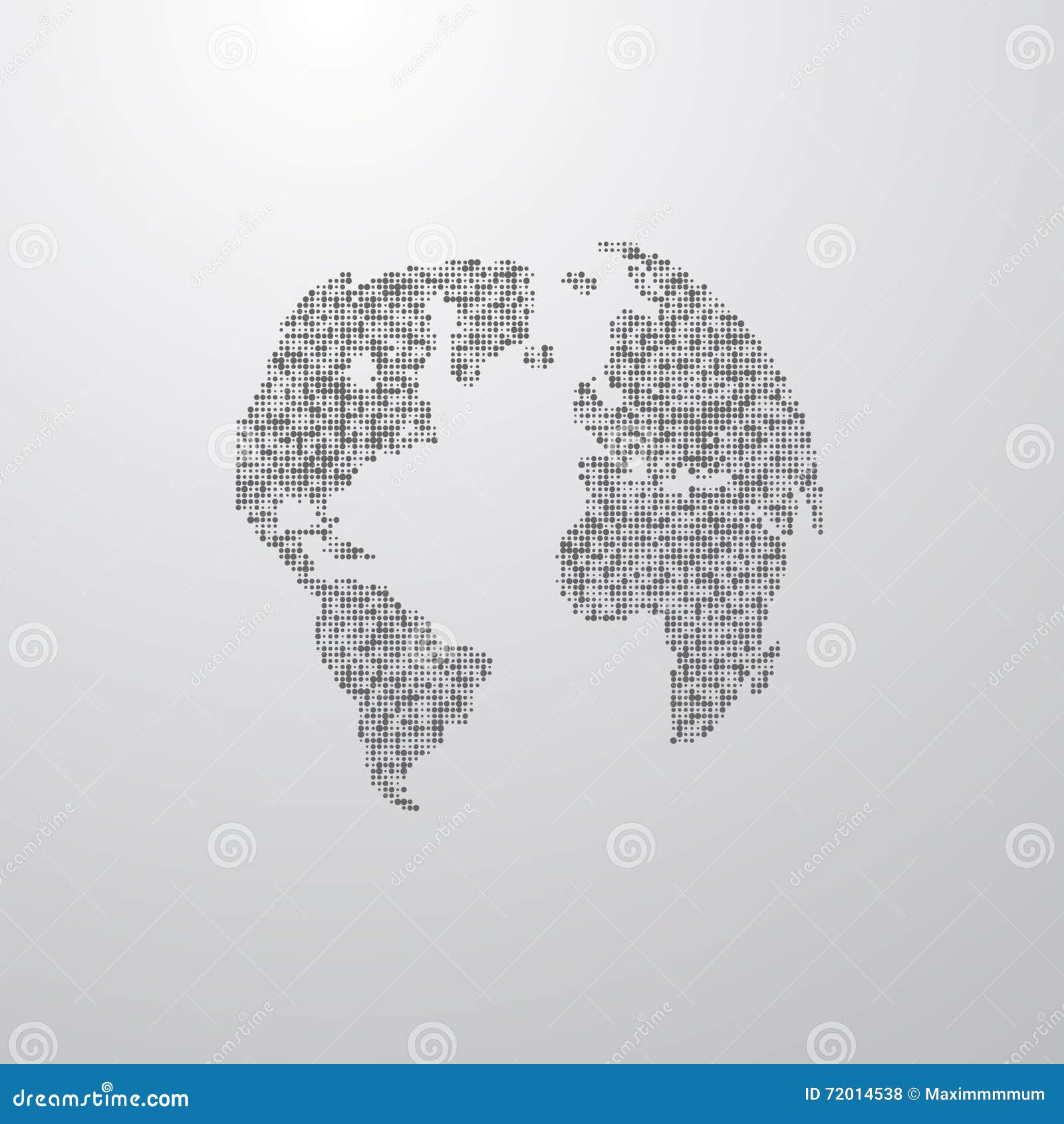 Vector Illustration Of A World Globe Map | CartoonDealer.com #72014538