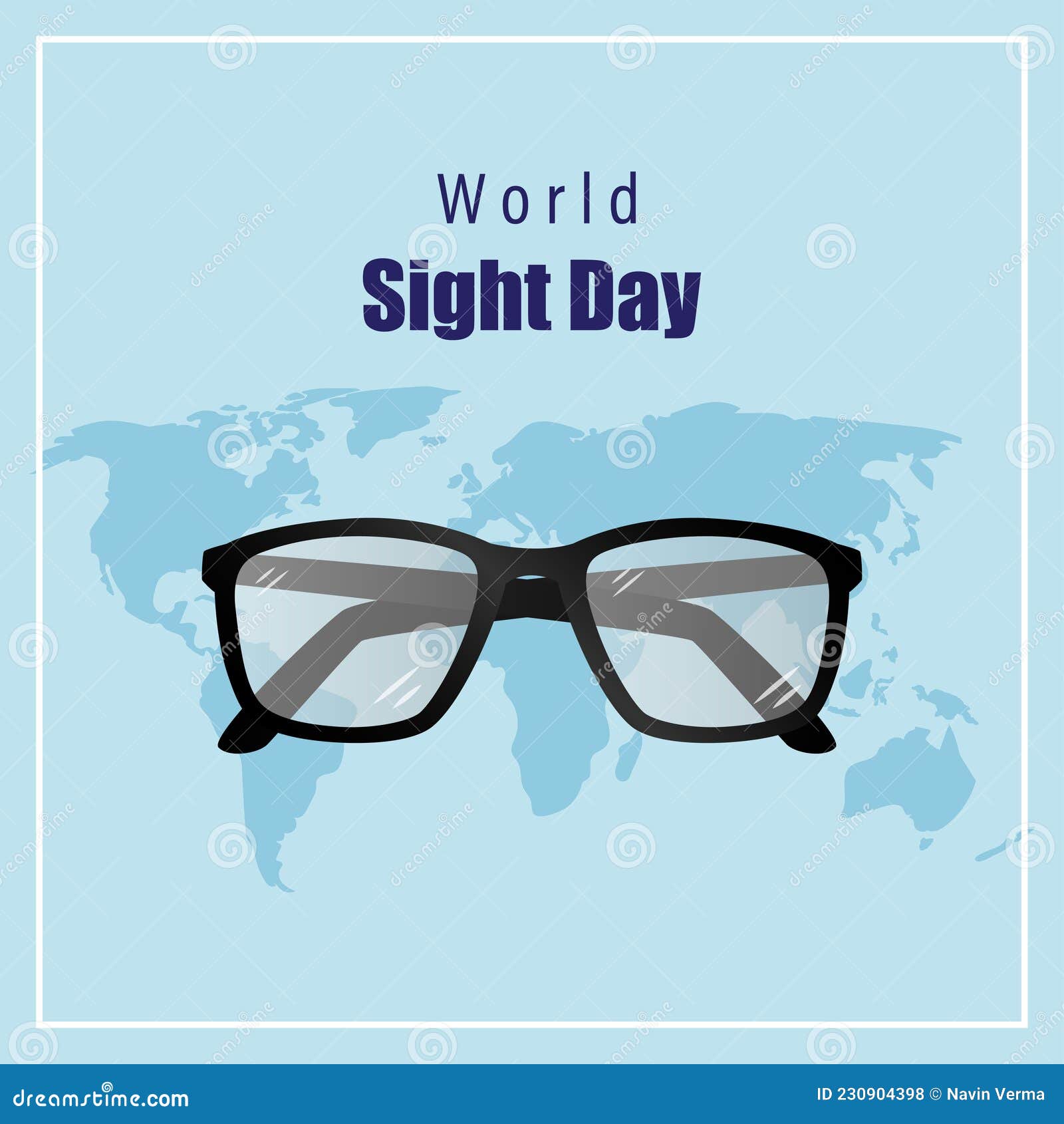 Vector Illustration for World Sight Day Stock Vector - Illustration of ...