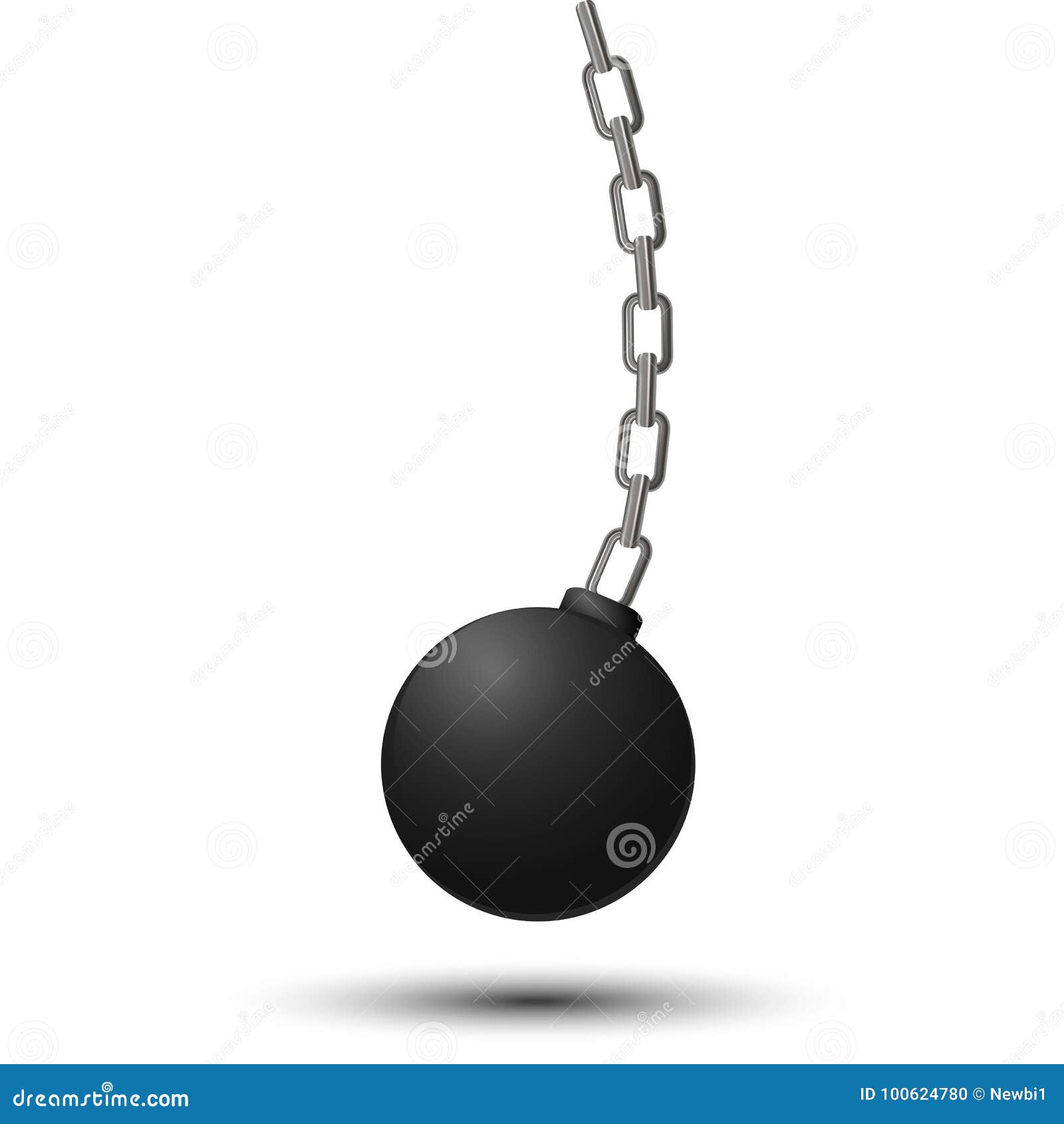 Vector Illustration of Wrecking Ball Stock Vector - Illustration of ...