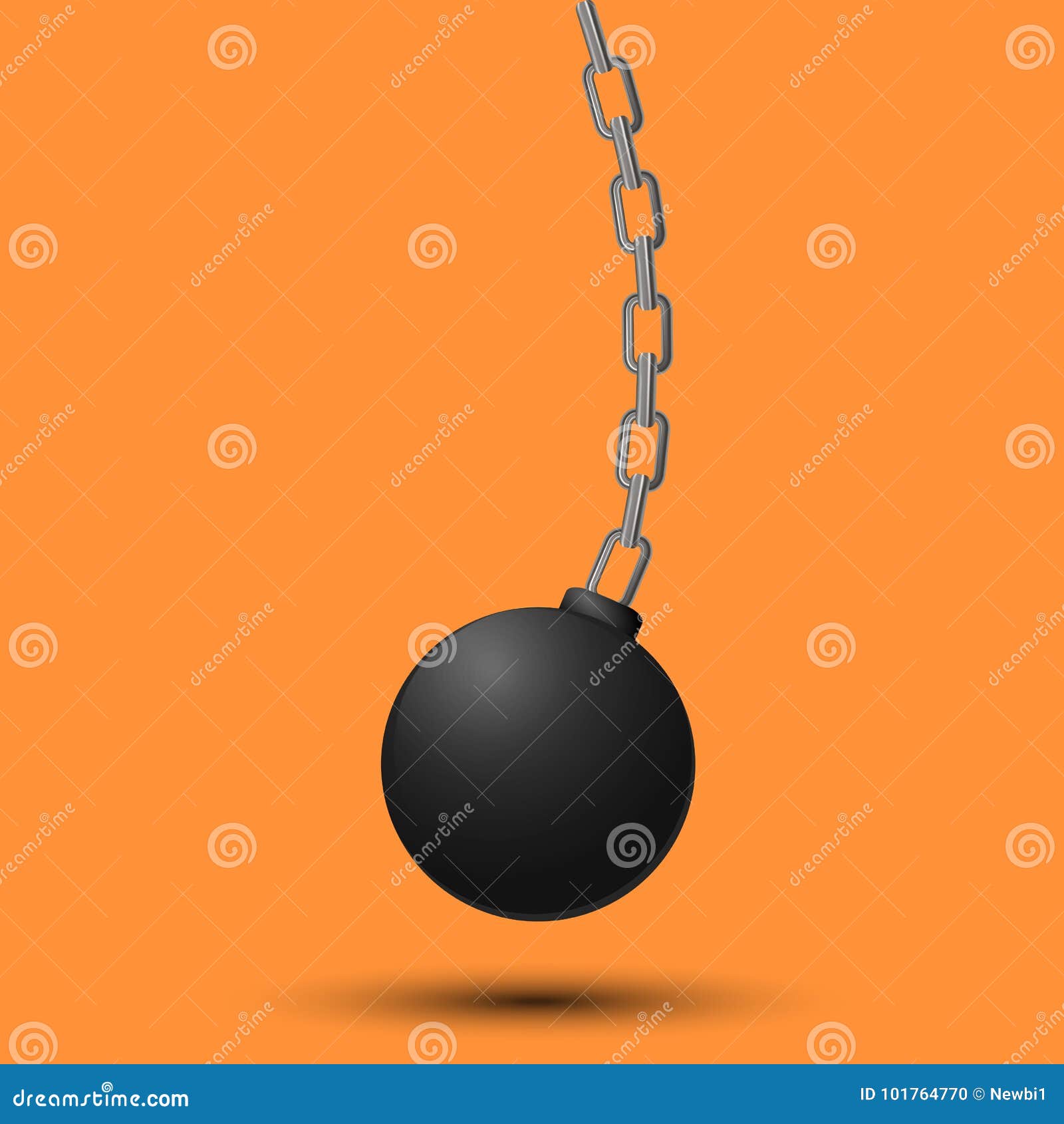 Vector Illustration of Wrecking Ball Stock Vector - Illustration of ...