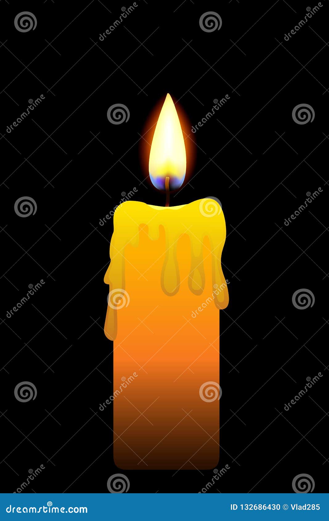 Yellow Candle Stock Illustrations – 10,264 Yellow Candle Stock ...