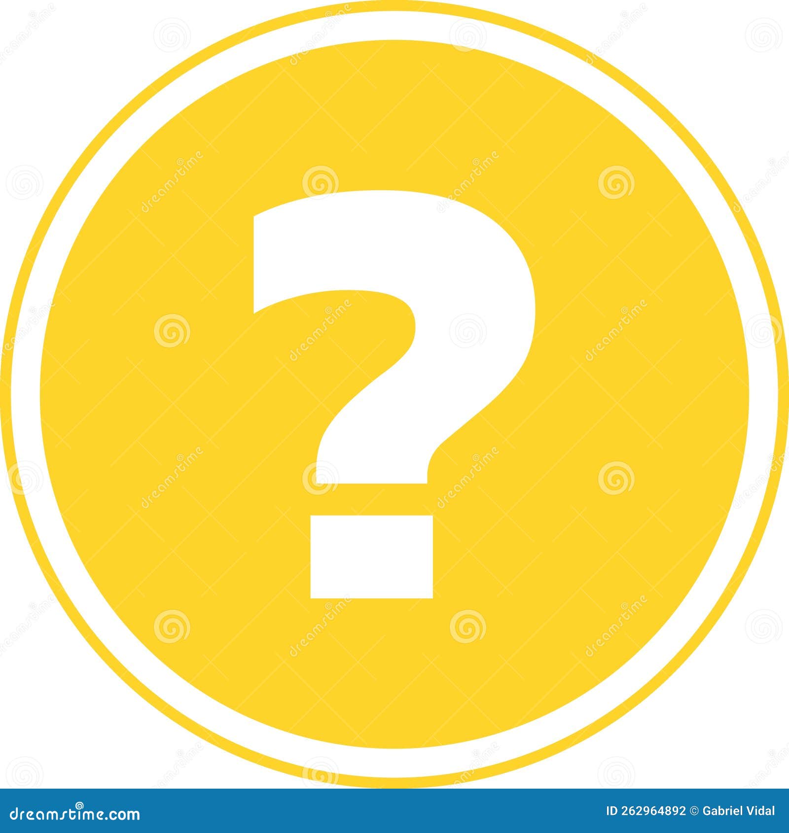 Question Mark Icon, Question Icon, Question Mark Button with Outlines ...