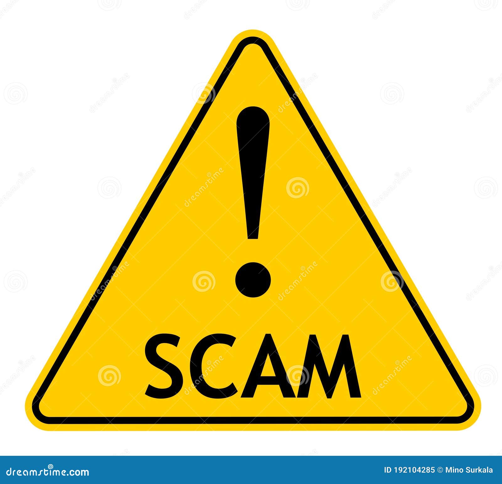 Warning Scam Alert Vintage Rusty Metal Sign Cartoon Vector ...