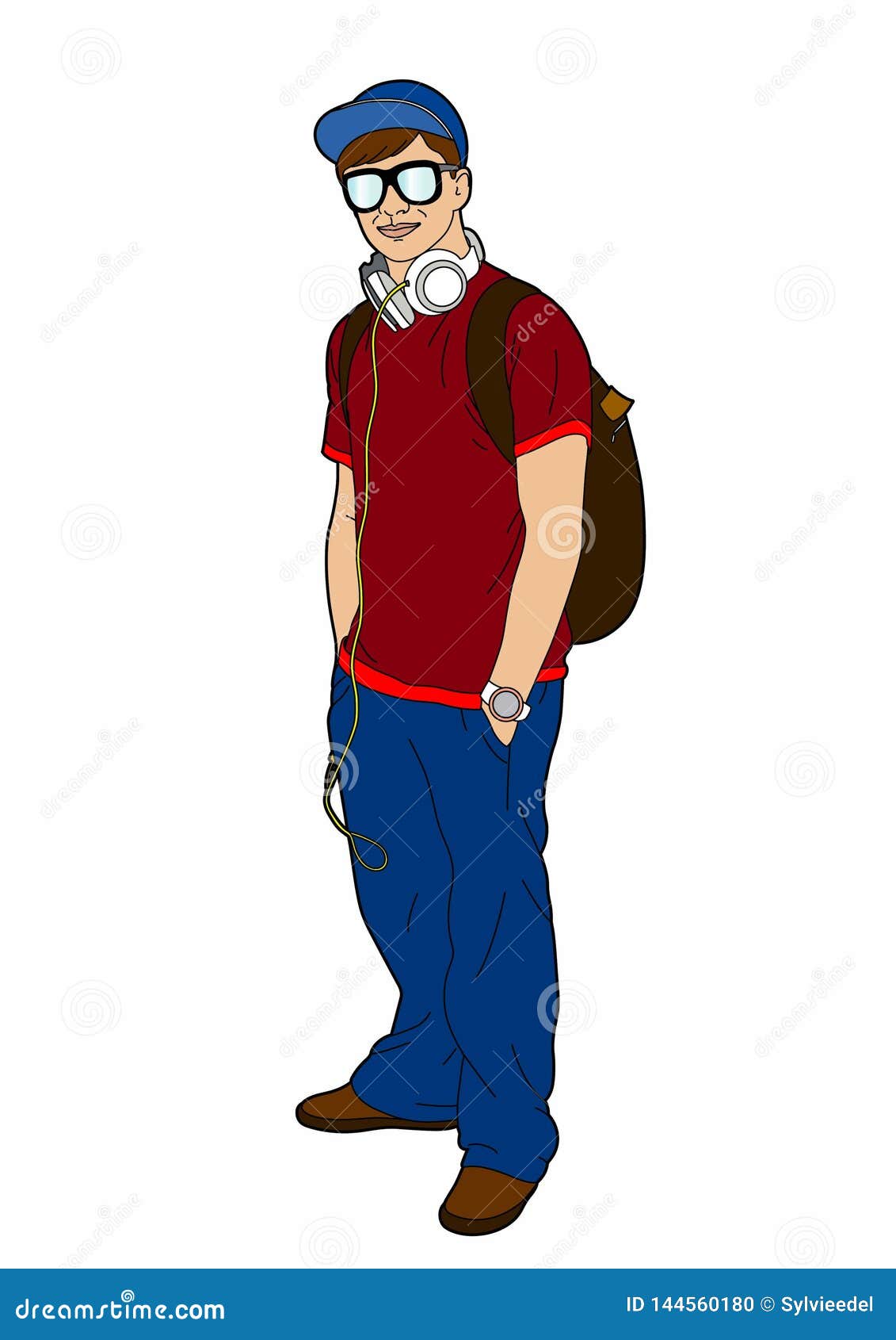 Teenager stock vector. Illustration of teenager, young - 144560180