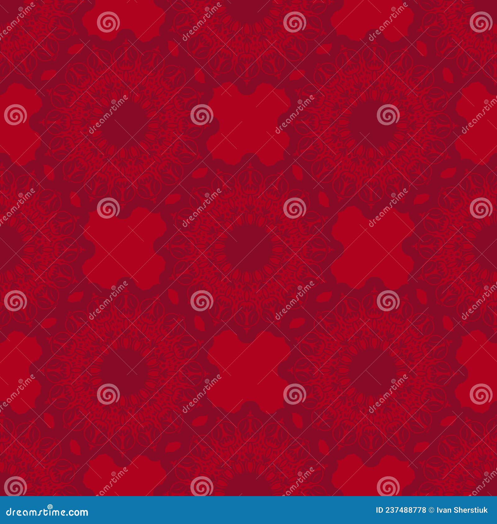 Burgundy Seamless Pattern with Ornament. Vector Illustration. Stock ...