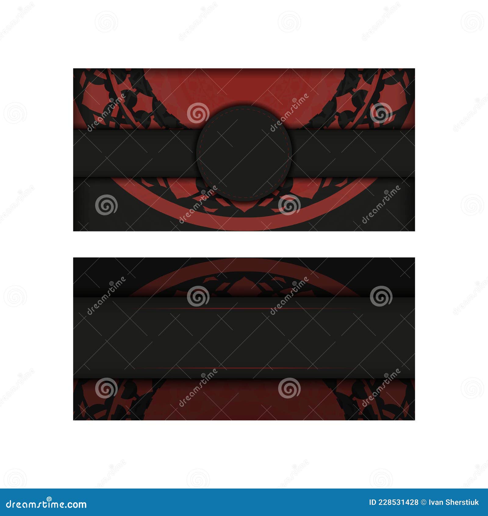 Invitation Card Design with Space for Your Text and Vintage Patterns ...