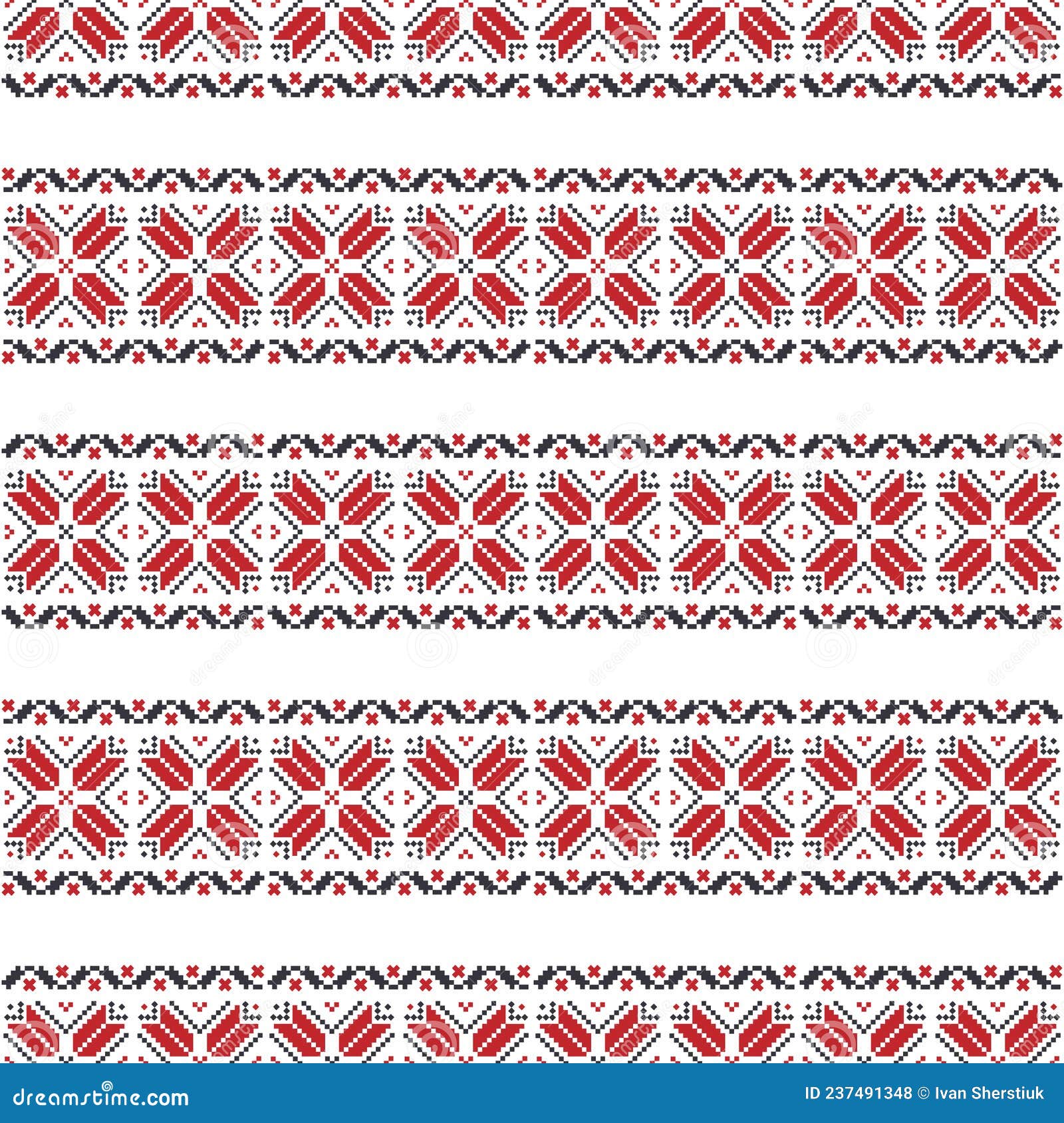 Vector Illustration of Slavic Seamless Pattern Stock Vector ...