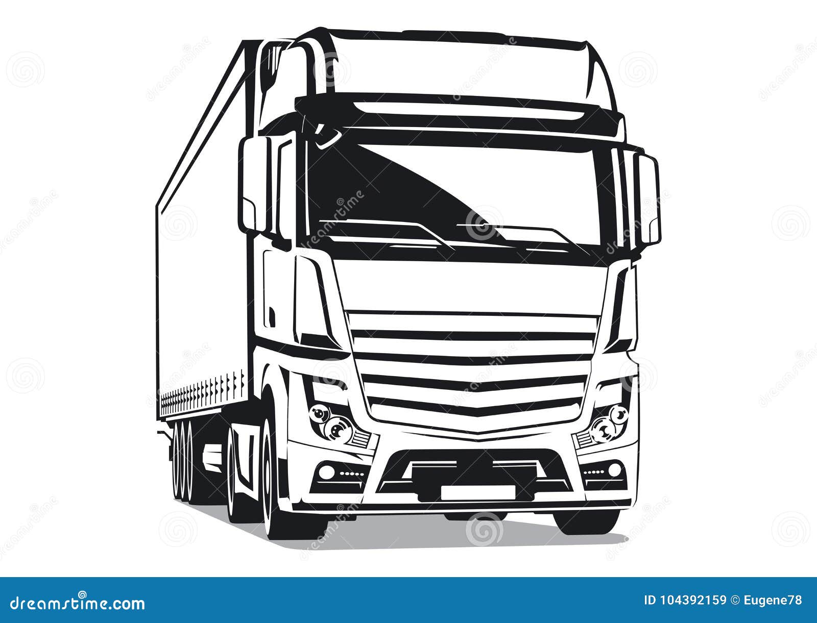 Truck vector illustration stock vector. Illustration of commercial ...