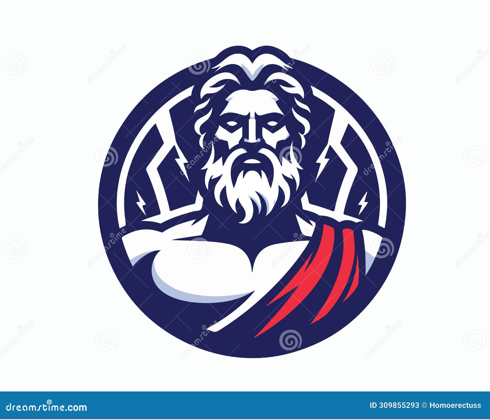 Zeus, God Of Thunder, Sculpture, Printable One Line Drawing Cartoon ...