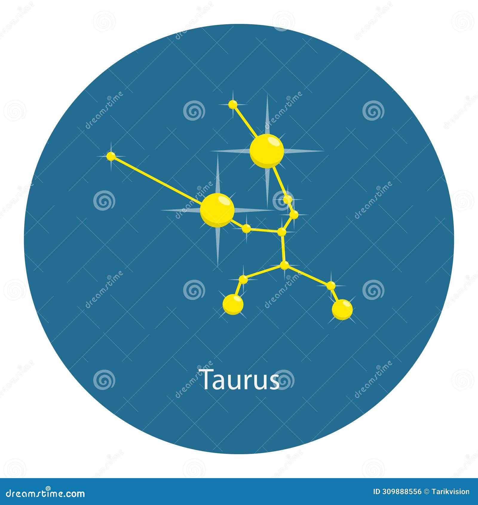 Vector Illustration of Zodiac Constellations. Item 3 Stock Vector - Illustration of astral ...