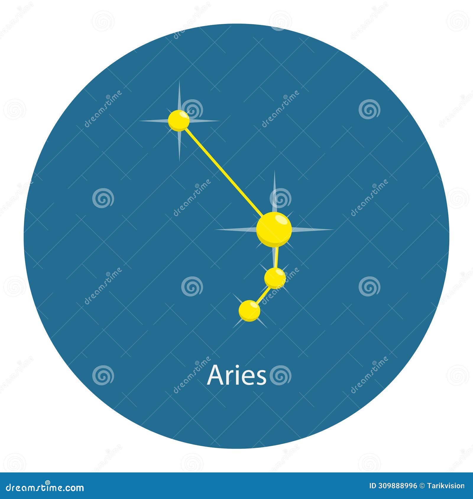 Vector Illustration of Zodiac Constellations. Item 4 Stock Vector ...