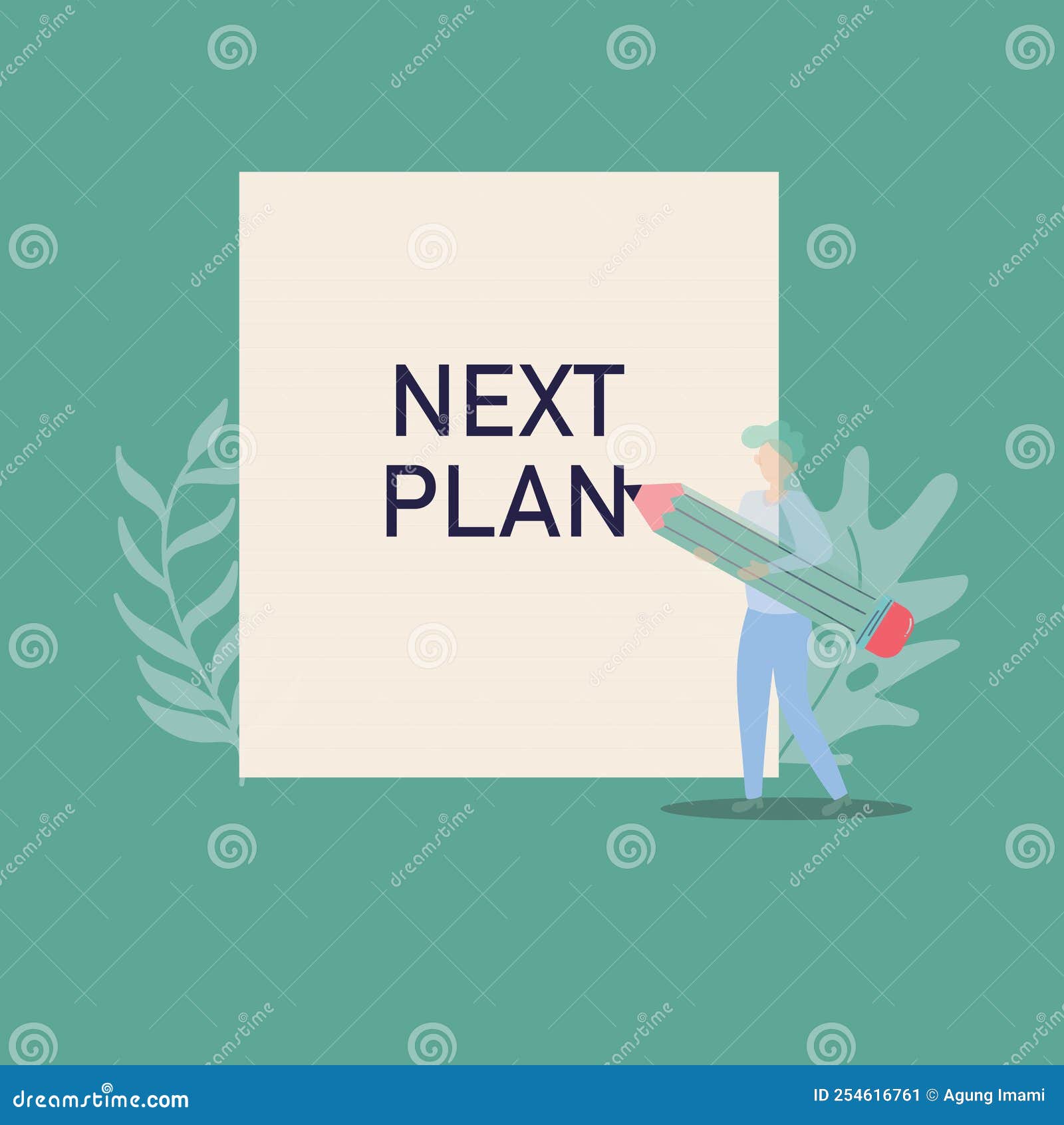 Vector Illustrations Background Planning Next Steps To Face the ...