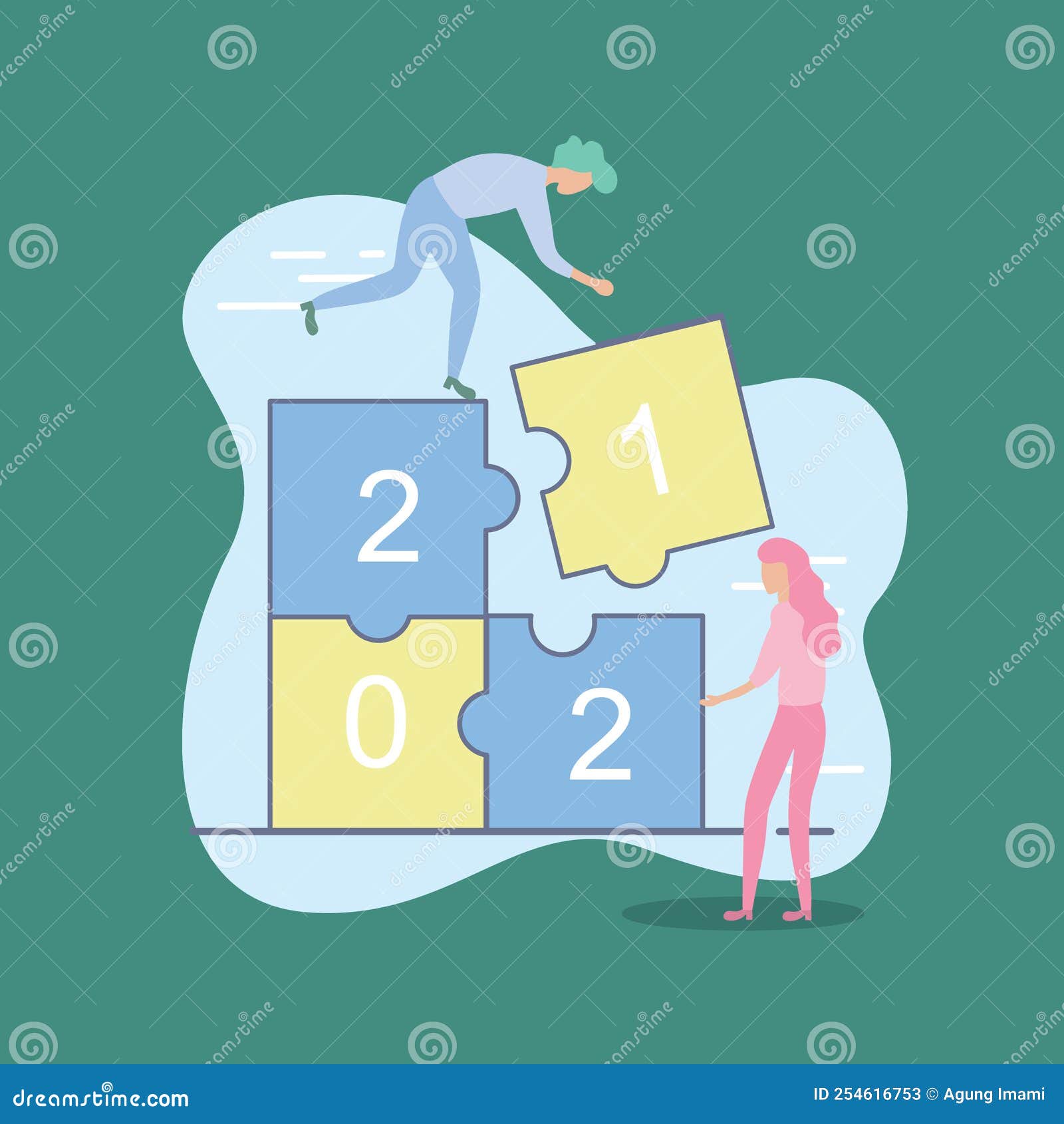 Vector Illustrations Background Puzzle Finish Perfectly Exceeds the ...