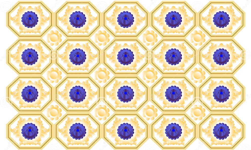 Buddhist Flower Symbol Pattern Stock Vector - Illustration of style ...