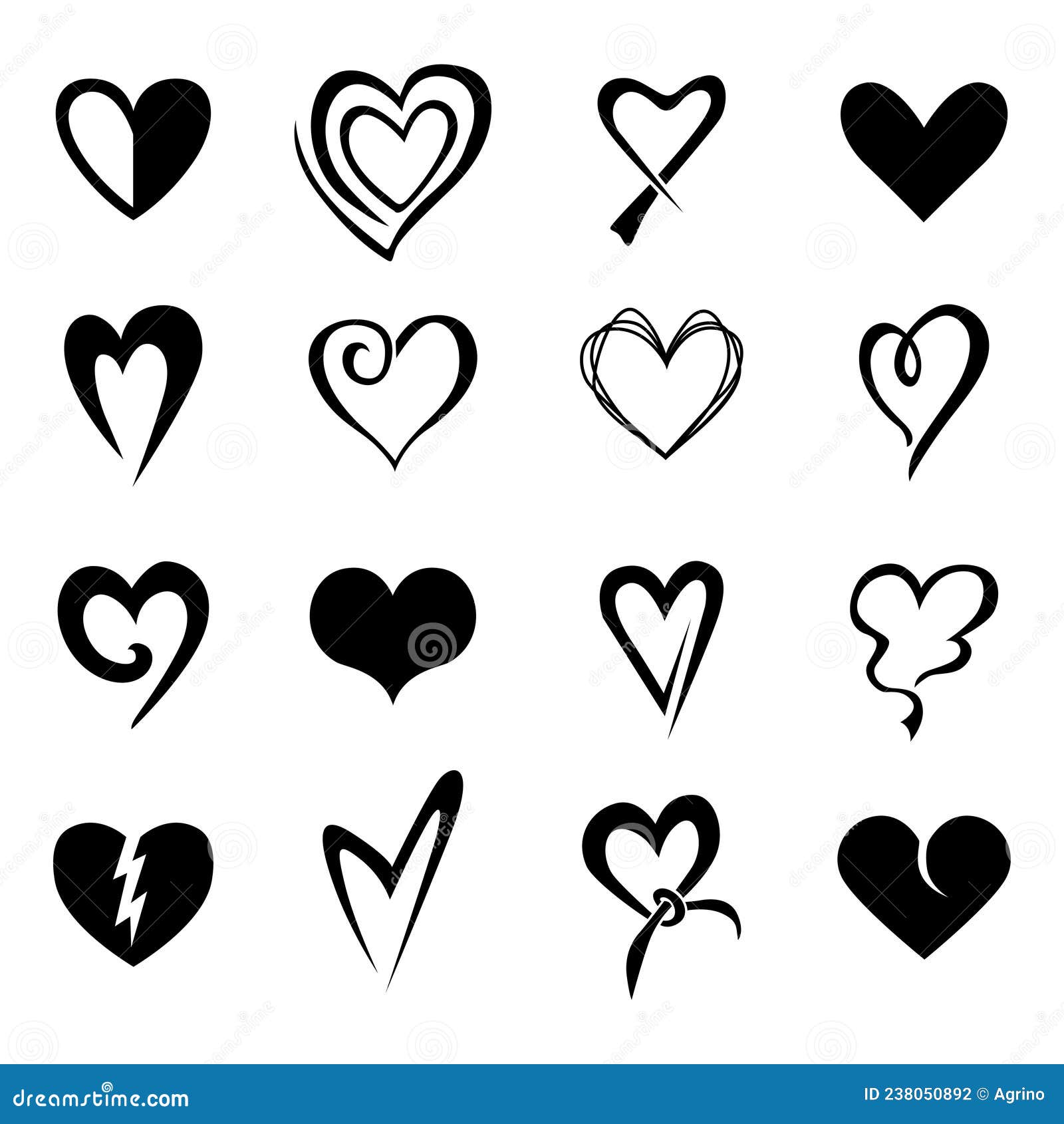 Collection of Hearts of Different Shapes Stock Vector - Illustration of ... Collection of Hearts of Different Shapes Stock Vector - Illustration of ...