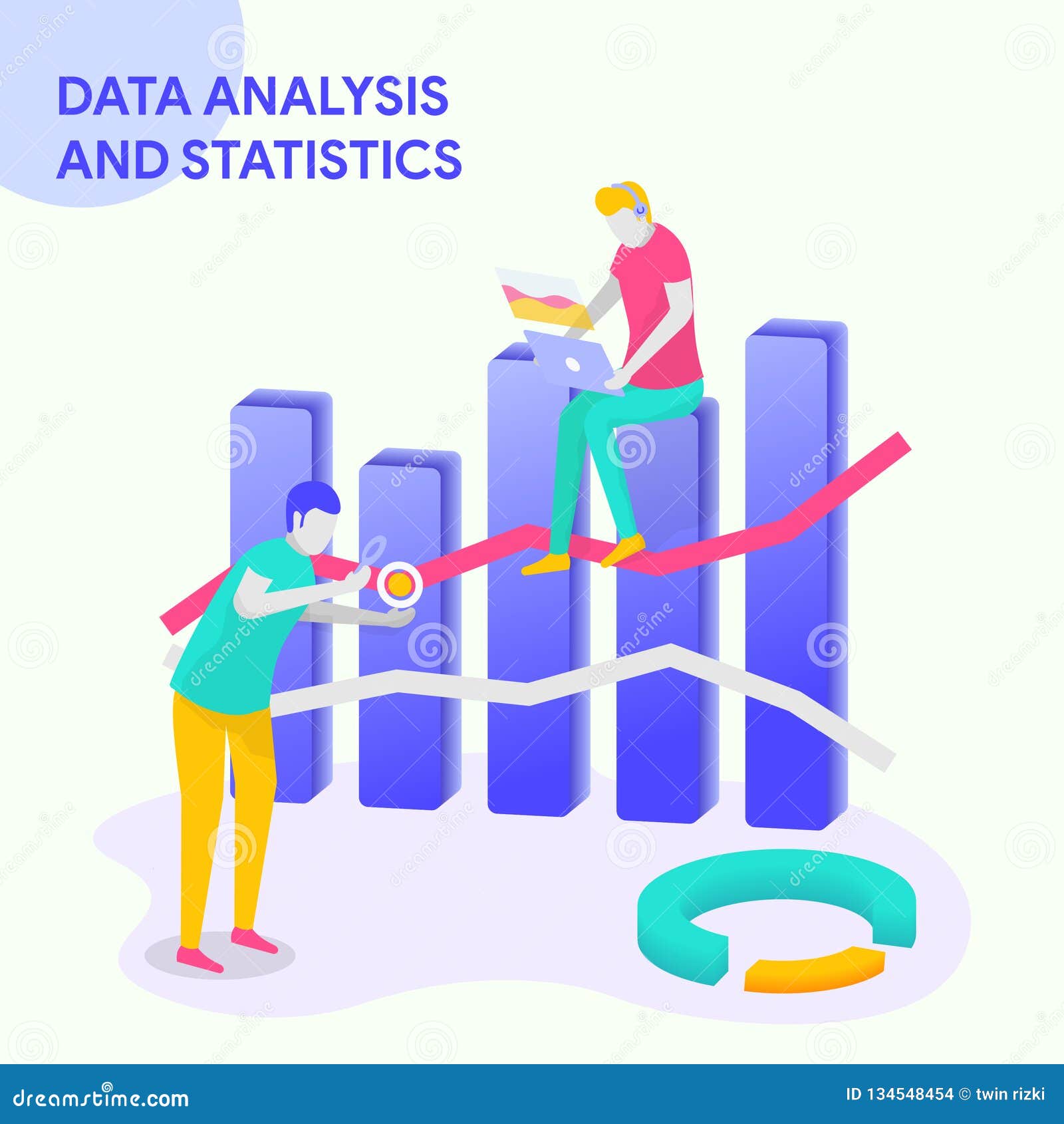 DATA ANALYSIS & STATISTICS Stock Vector - Illustration of internet ...