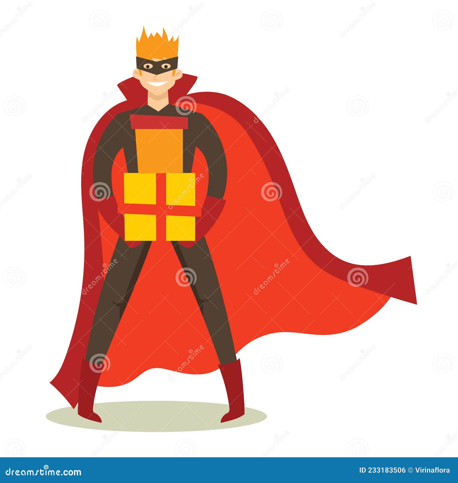 Set Of Illustrations About Superhero As Symbol Of Fight Against Viruses ...
