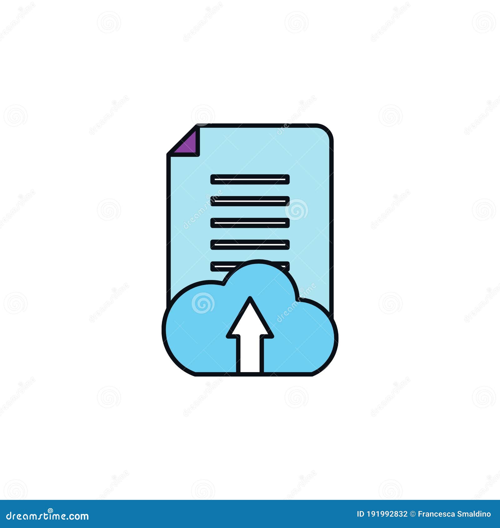 Vector Illustrations: Stylized Document Stock Vector - Illustration of ...