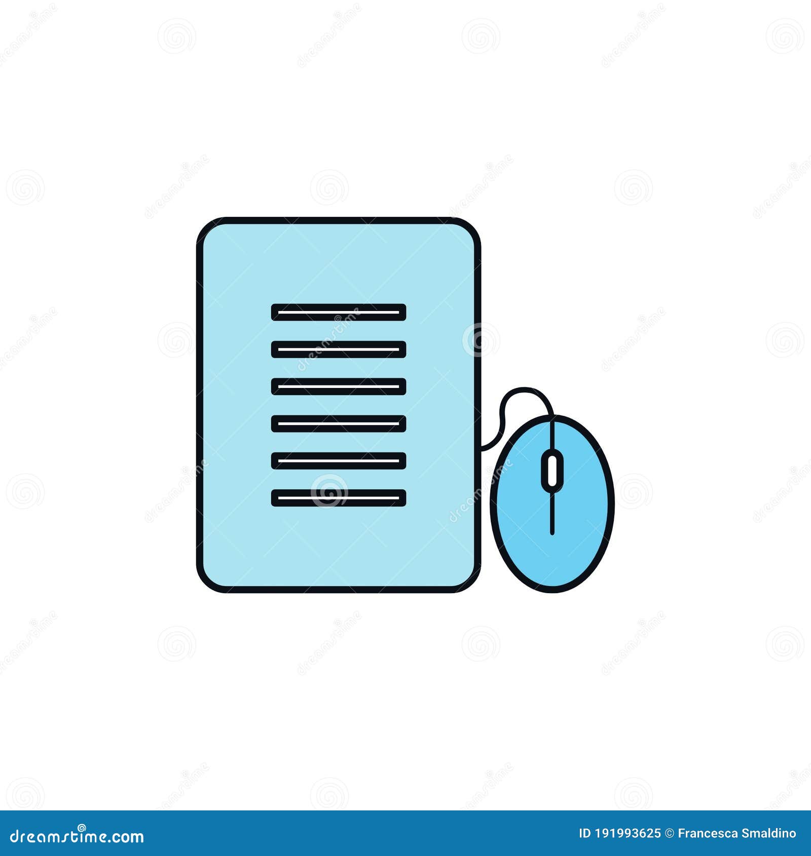 Vector Illustrations: Stylized Document Stock Vector - Illustration of ...