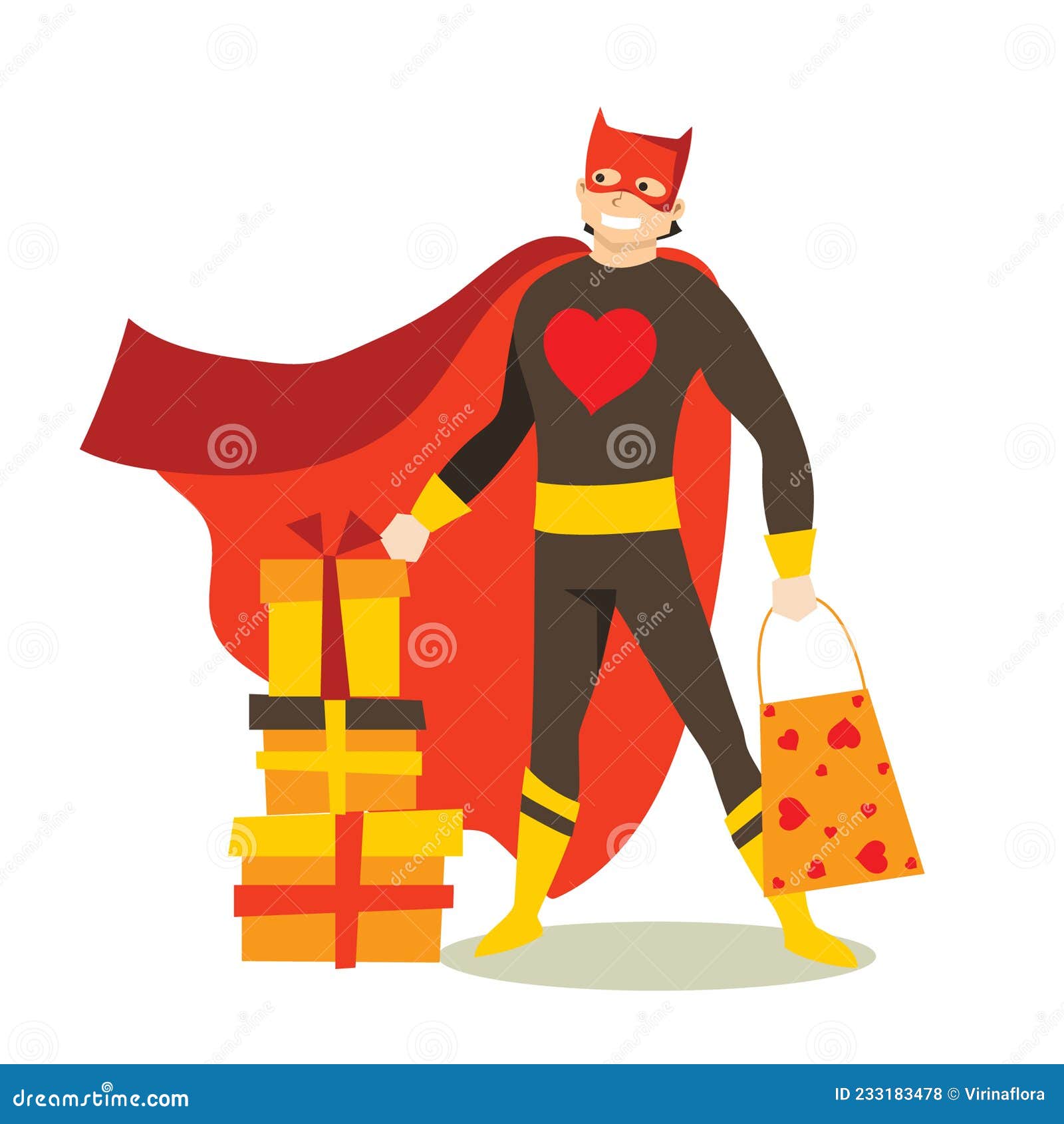 Set Of Illustrations About Superhero As Symbol Of Fight Against Viruses ...