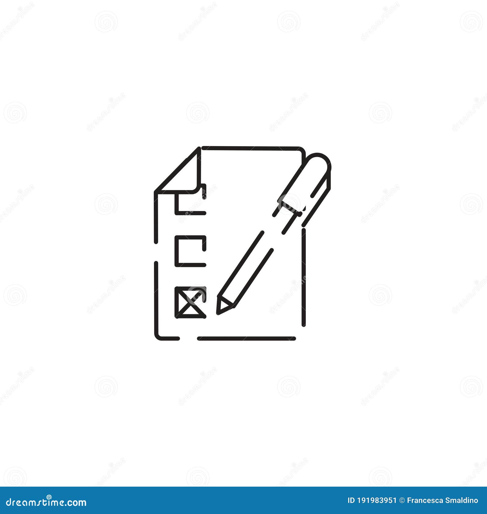 Vector Illustrations: Stylized Document Stock Vector - Illustration of ...