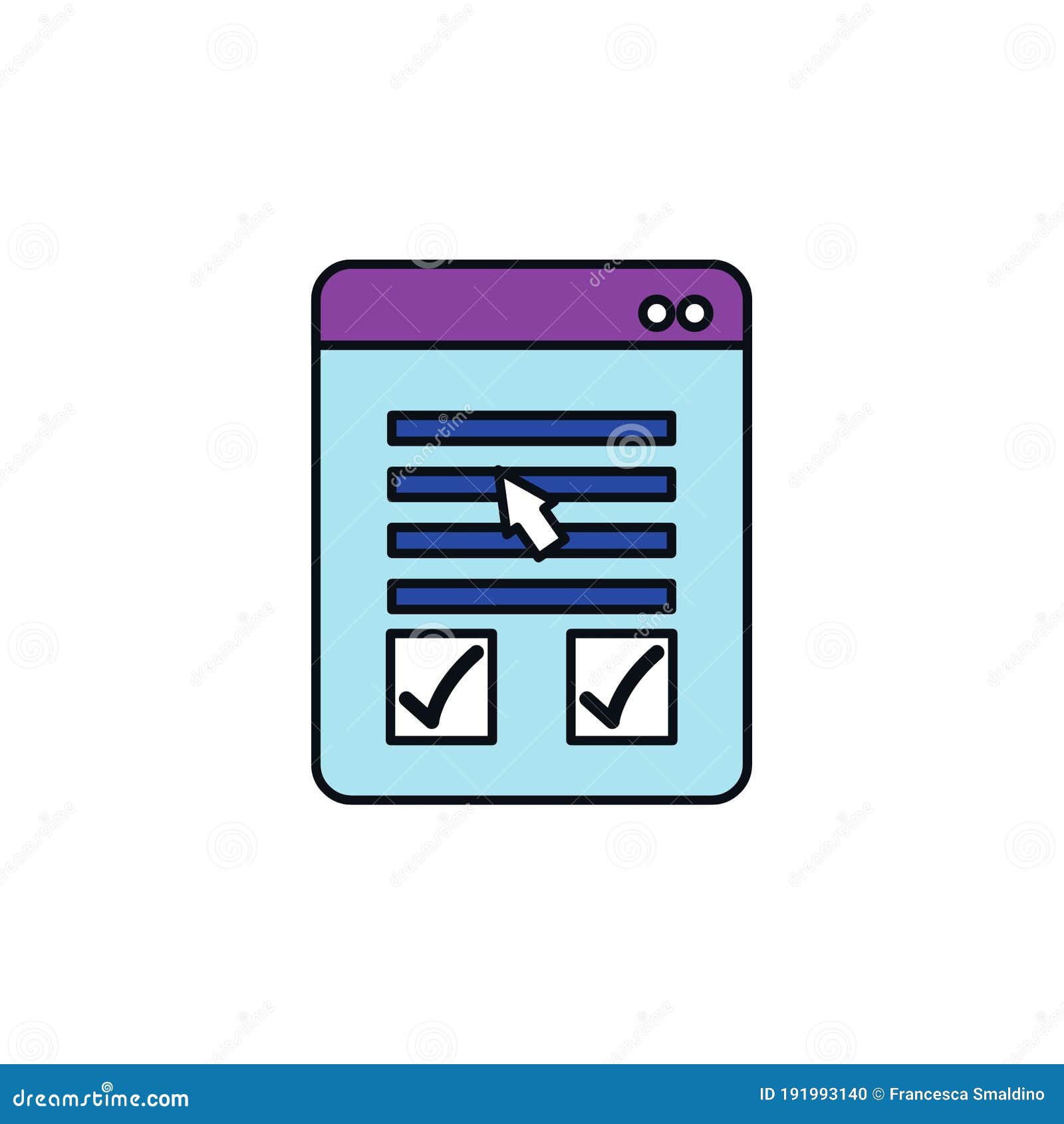 Vector Illustrations: Stylized Document Stock Vector - Illustration of ...