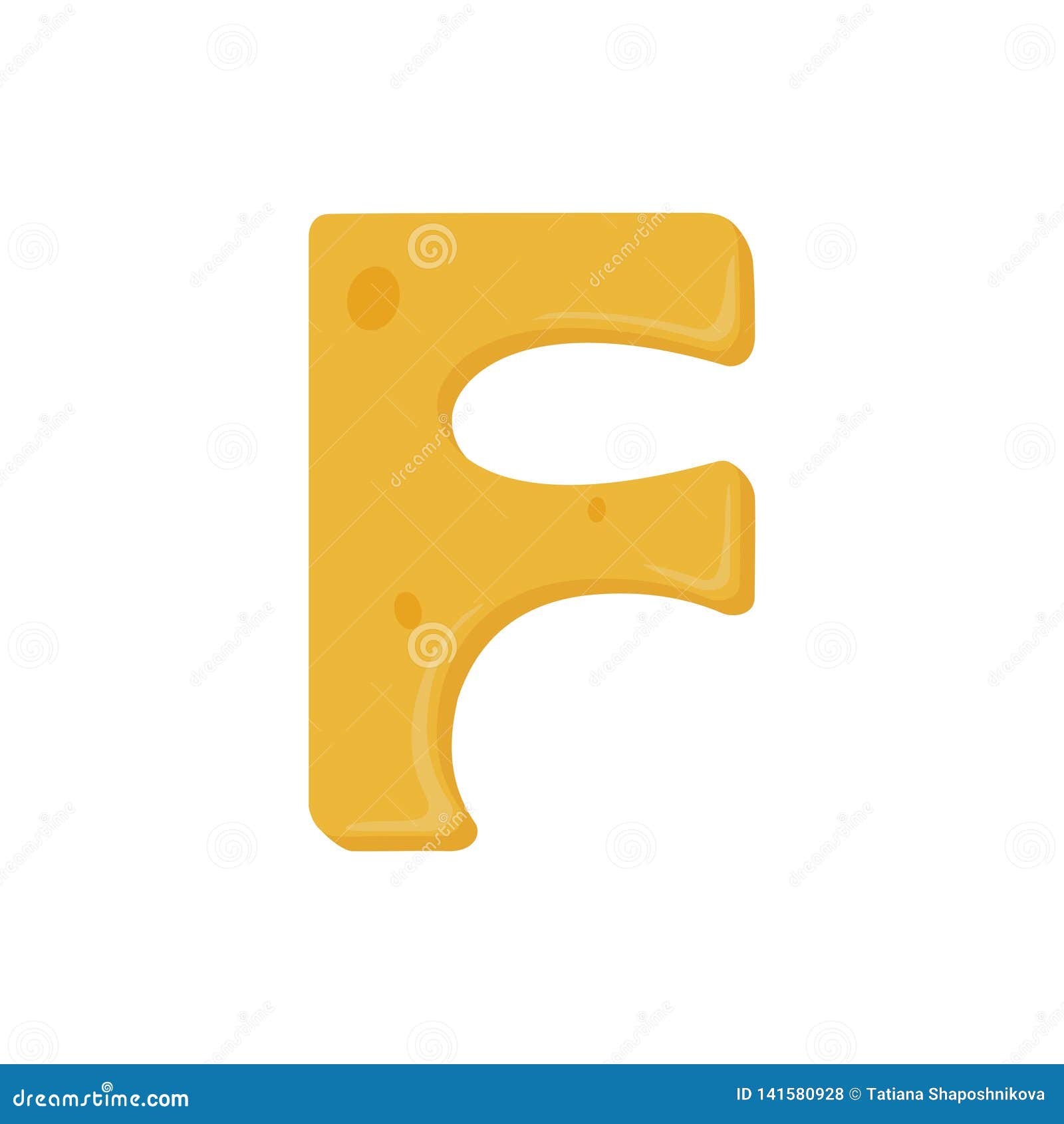 Vector Illustrator of Cheese Alphabet Letters Decoration Stock Vector ...