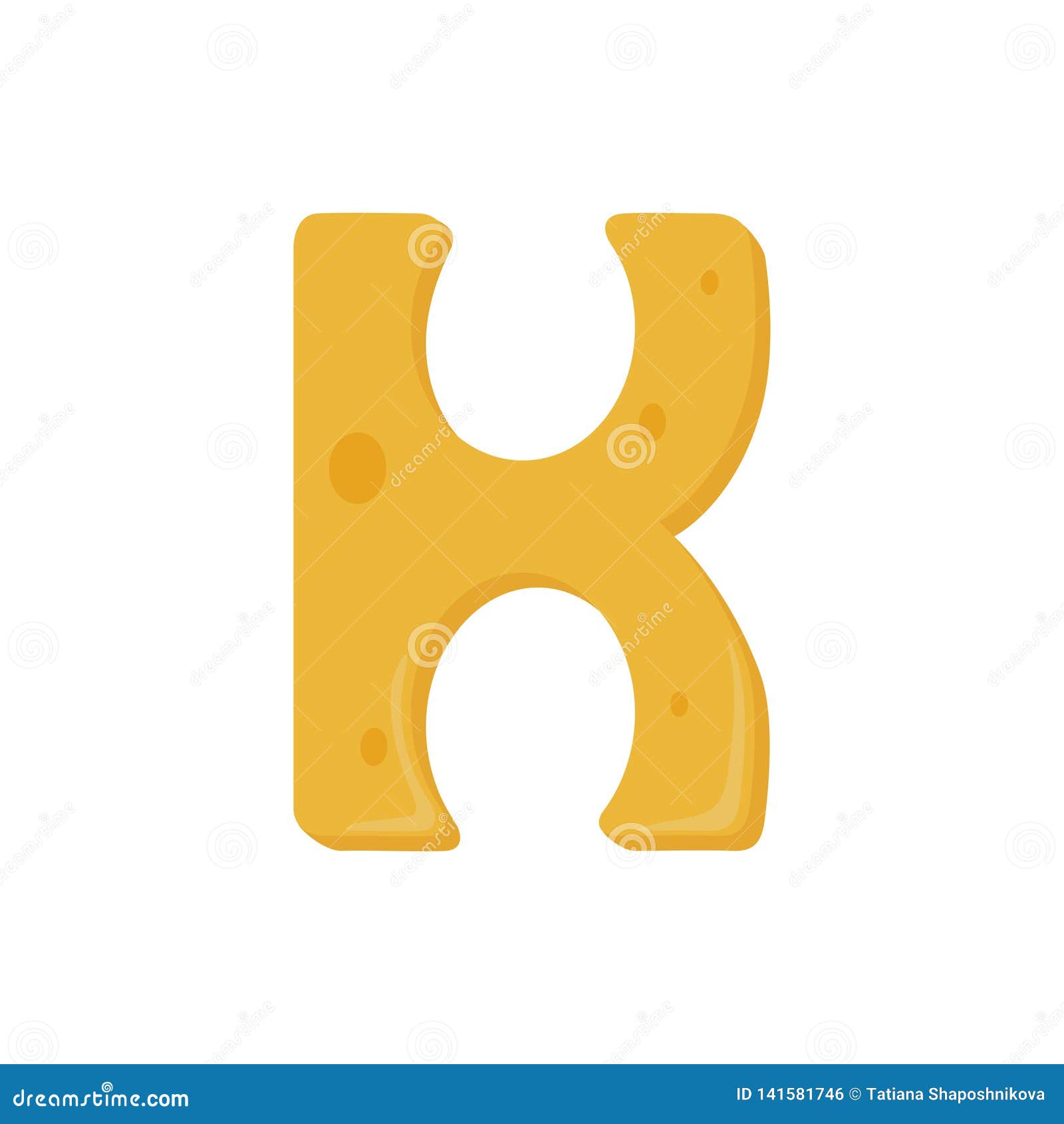 Vector Illustrator of Cheese Alphabet Letters Decoration Stock Vector ...