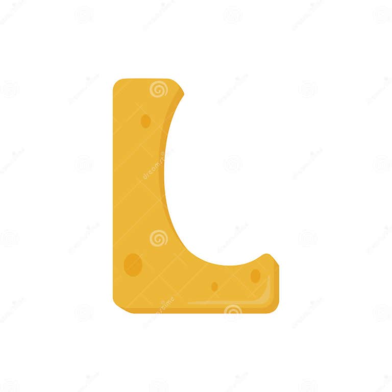 Vector Illustrator of Cheese Alphabet Letters Decoration Stock Vector ...