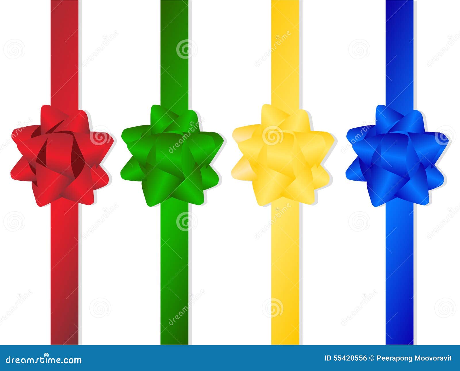 Vector Illustrator Ribbon Gift Holiday Plastic Colorful Concept Stock ...