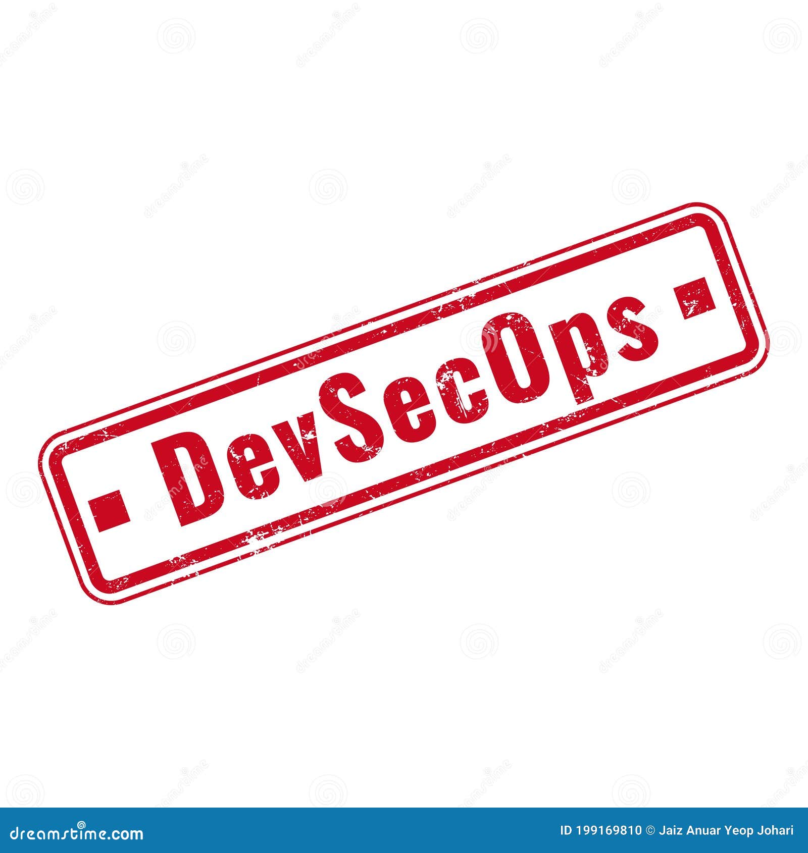 Illustratration Of DevSecOps Red Rubber Stamp With Grunge Effect ...