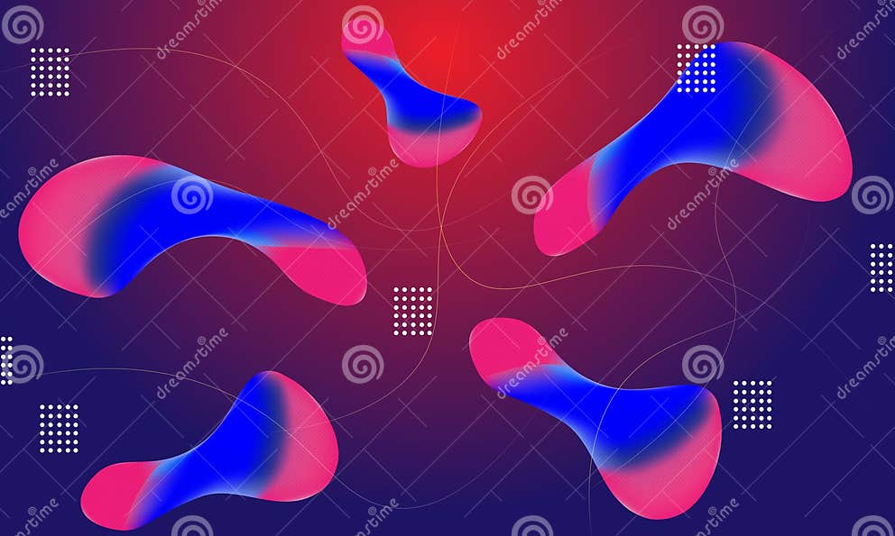 Vector Illutrastion Dynamic Waves Abstract Fluidity Stock Illustration ...