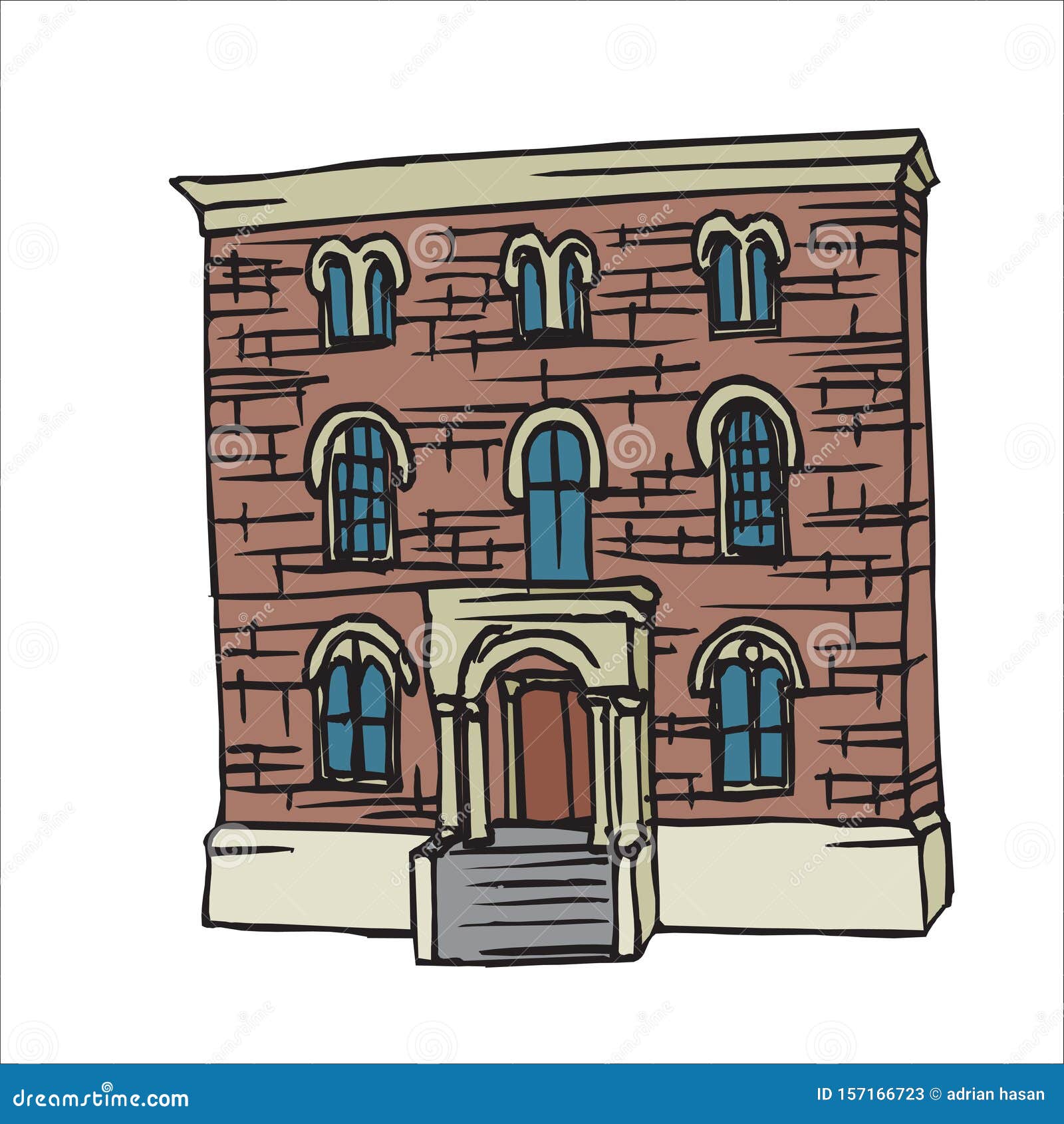 Vector Ilustration Cartoon Home, Building, Castle Stock Vector ...