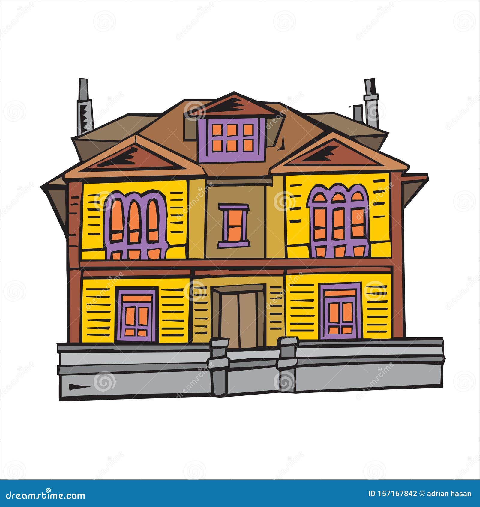 Vector Ilustration Cartoon Home, Building, Castle Stock Vector ...