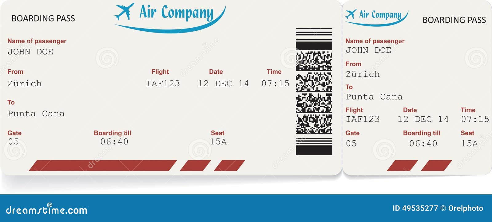 Vector Image of Airline Boarding Pass Ticket Stock Vector ... Vector Image of Airline Boarding Pass Ticket Stock Vector ...